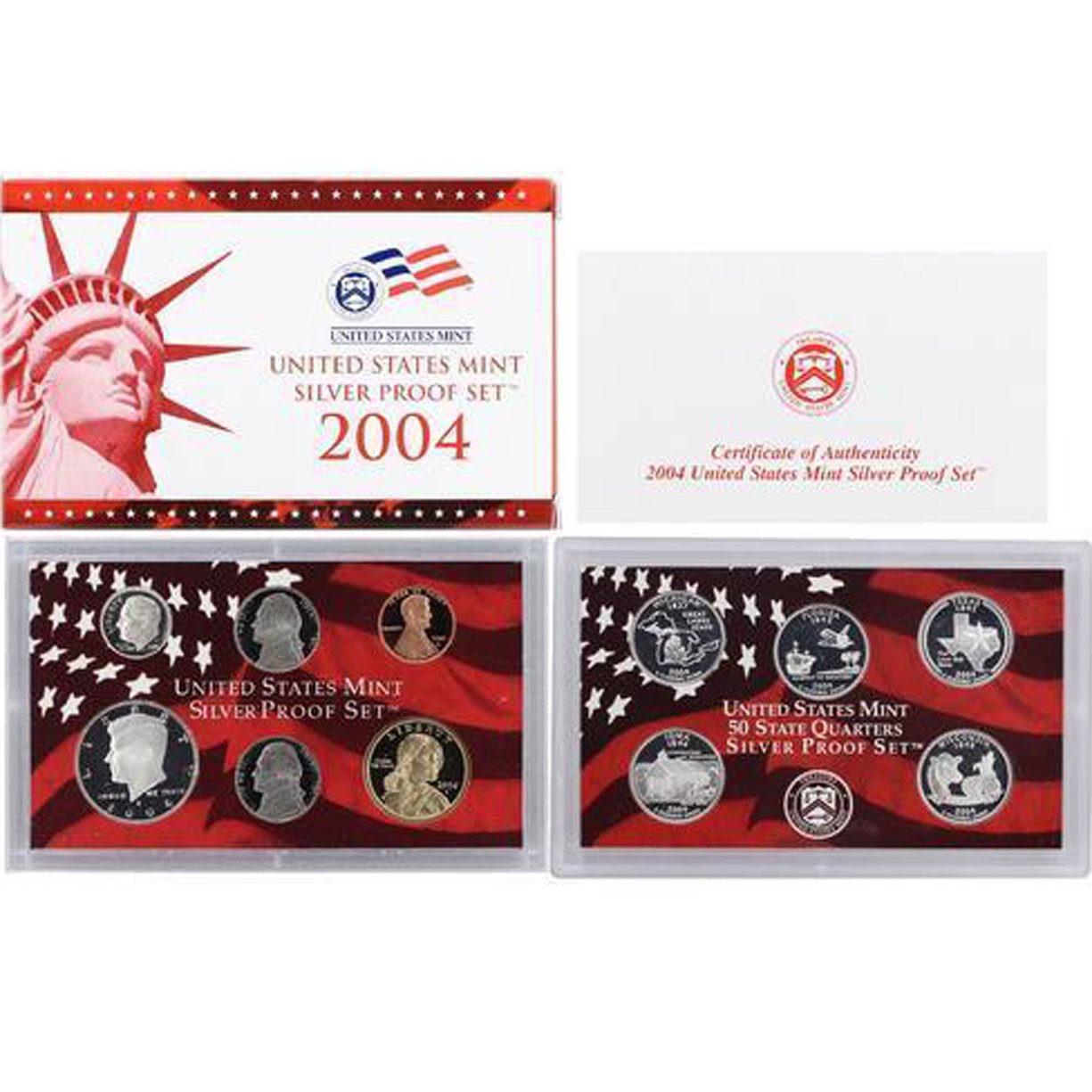 2004 S US Mint Silver Proof Set at Amazon's Collectible Coins Store