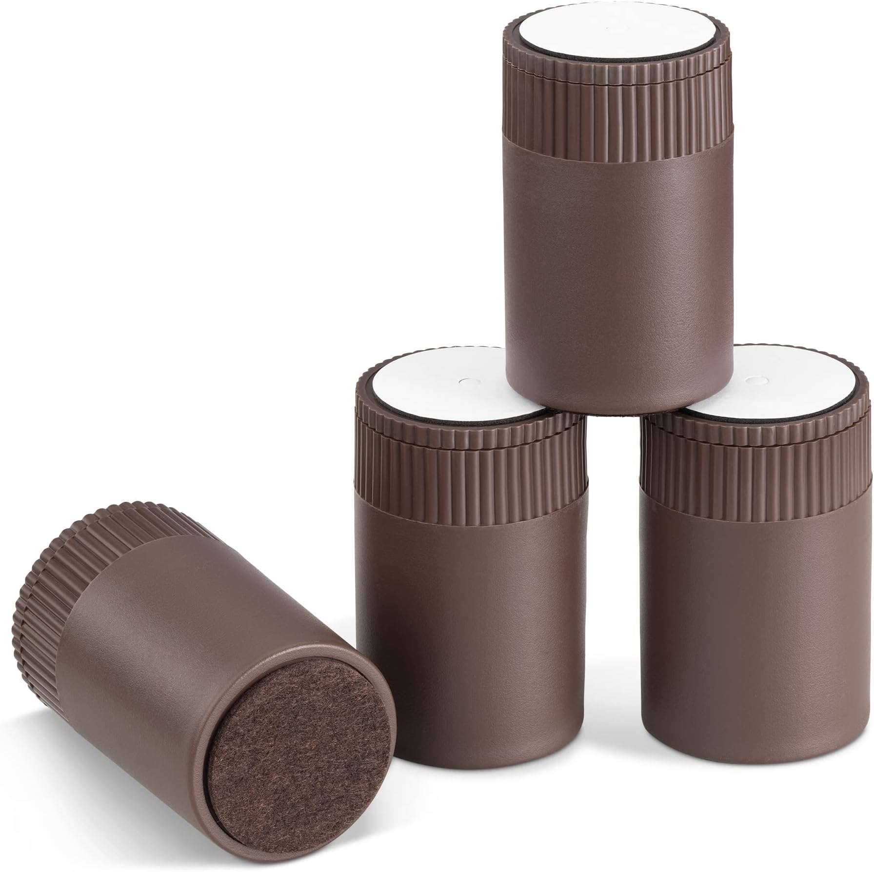 Amazon.com: Navaris Adjustable Furniture Risers L - Set of 4 - Leg ...