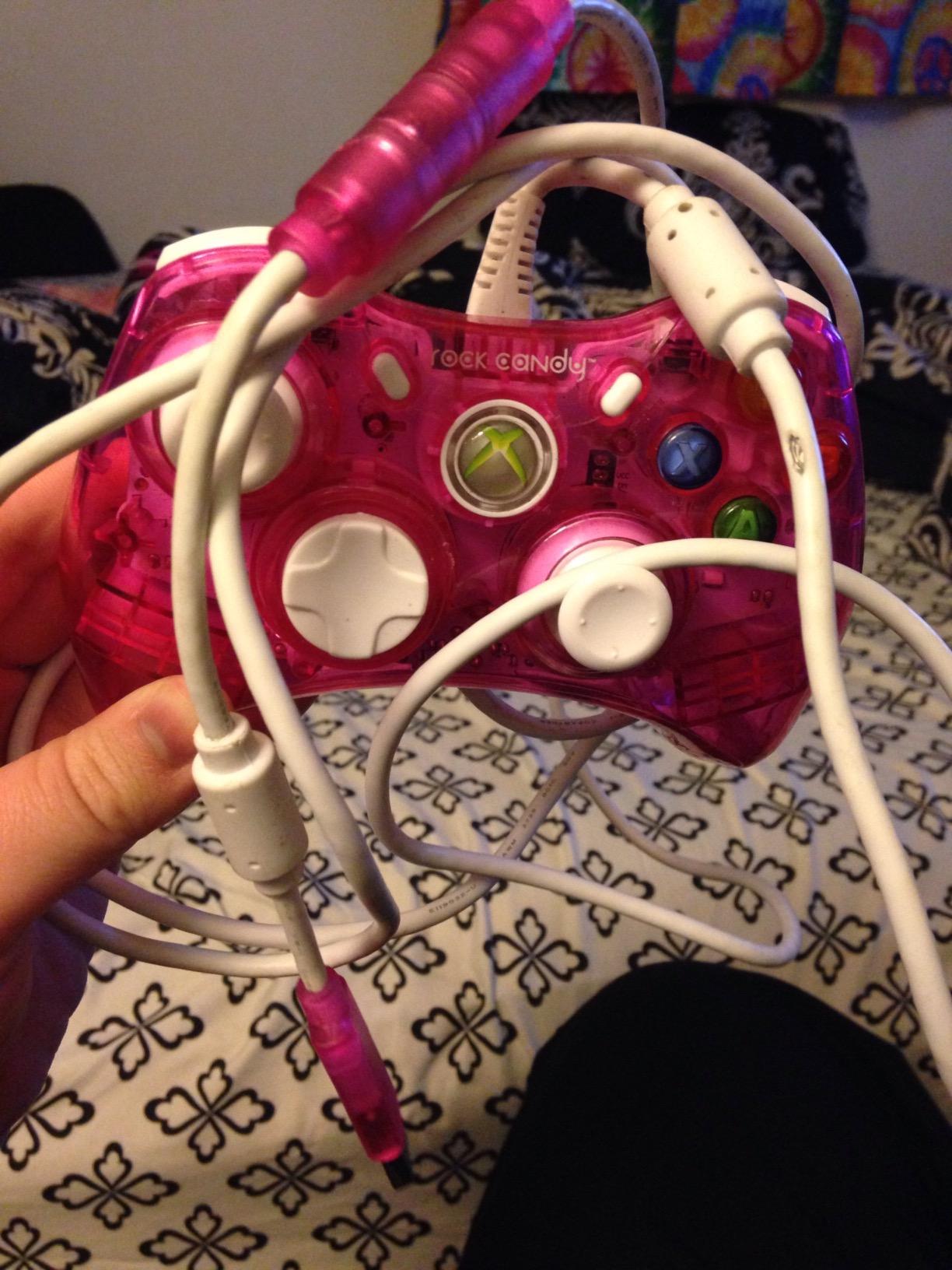 Amazon.com: PDP Rock Candy Xbox 360 Controller - Pink : Video Games
