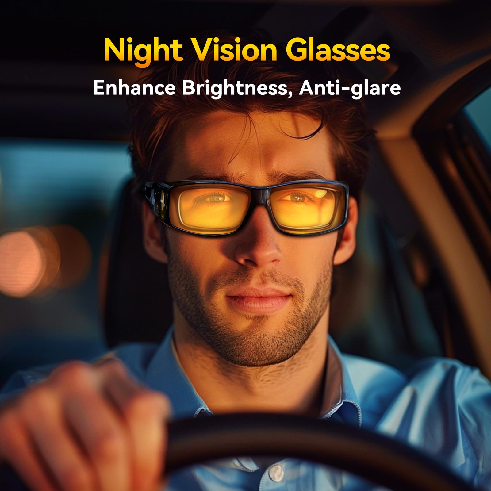 Snapklik.com : Night Vision Glasses For Men Women Anti Glare Polarized ...