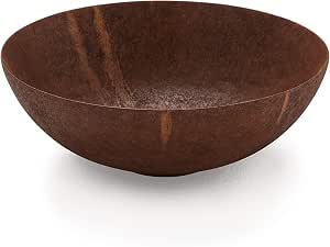 Corten Steel Bathroom Vessel Sink Porcelain Matte Oxide Effect - Amazon.com