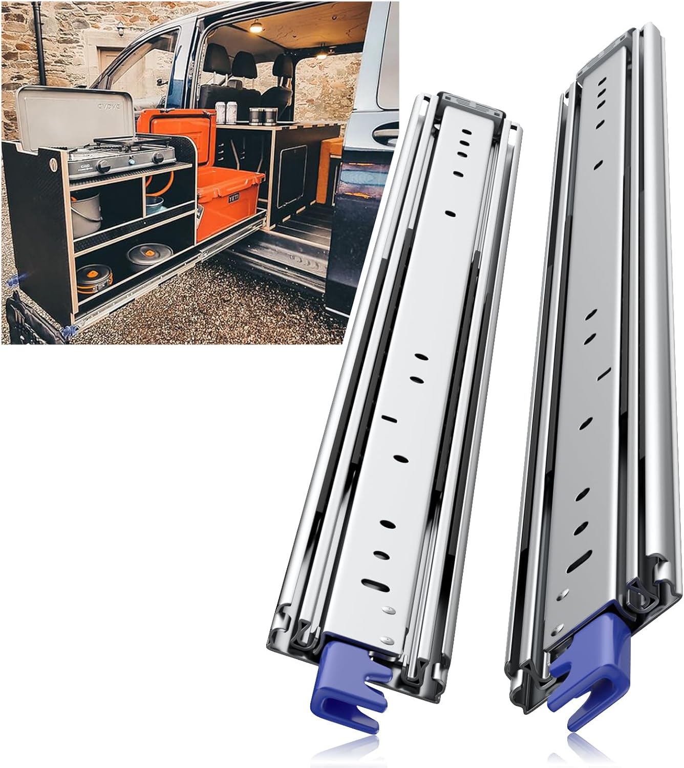 PHWALK 1 Pair 28 32 36 40 48 56 60 Inch 500 Lb with Lock Heavy Duty ...