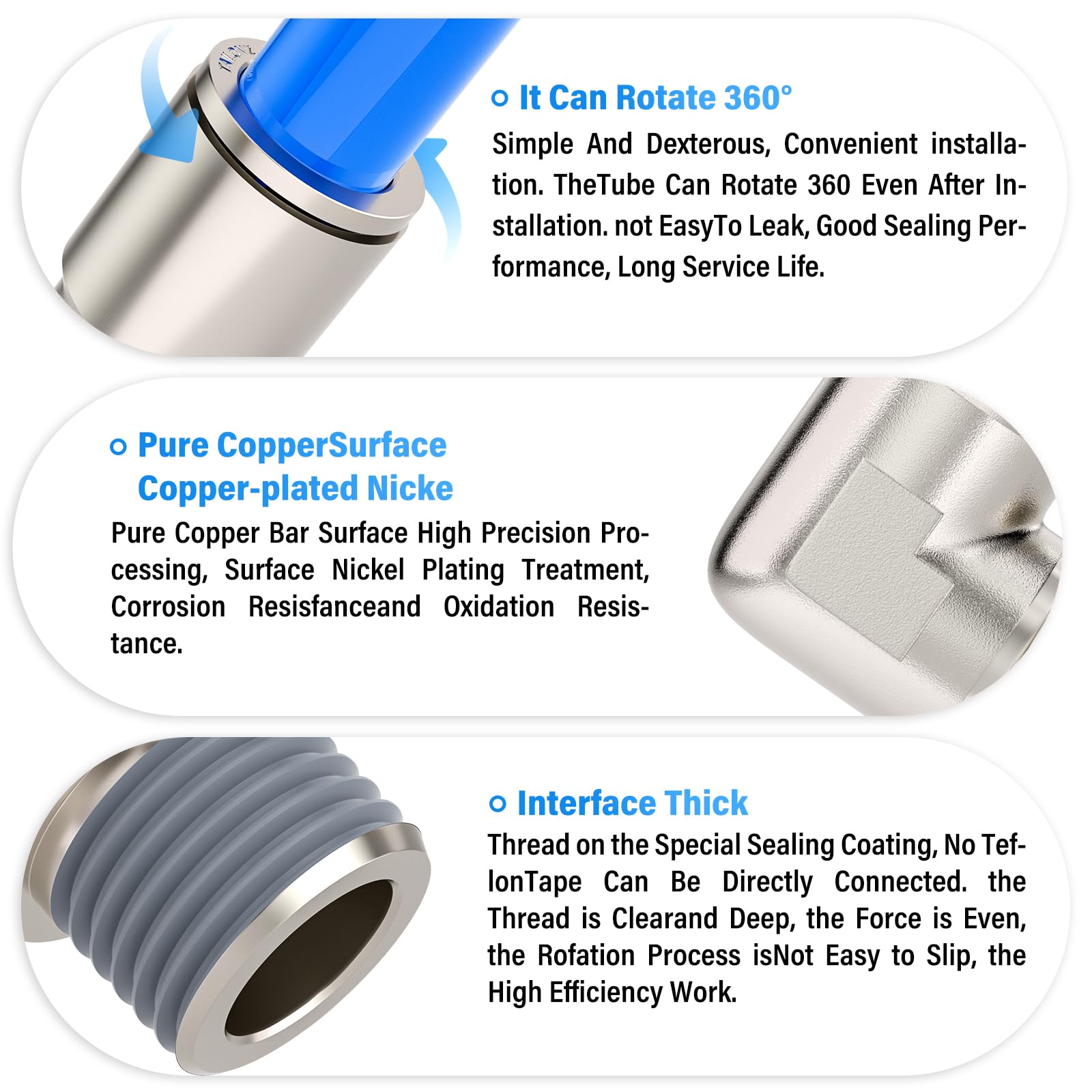 Snapklik.com : TAILONZ PNEUMATIC Elbow 5/16 Inch Tube OD X 1/4 Inch NPT ...