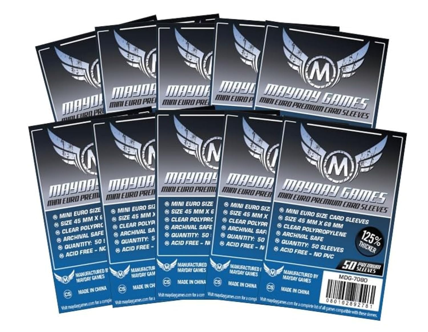 Amazon.com: Premium Mini Euro Card Sleeve 45 MM X 68 MM (10 x 50 Pack ...