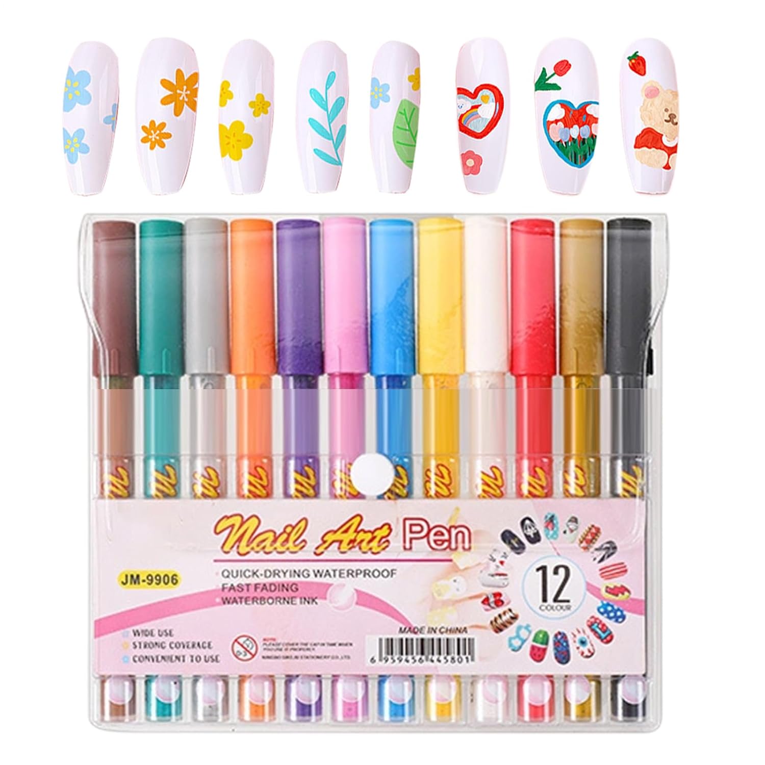 Amazon.com: Kids nailPolish Pens - 12 Piece Acrylic Paint Markers ...