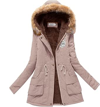 Womens Winter Coats Long Length Sherpa Fleece Lined Warm Heavy Jackets ...