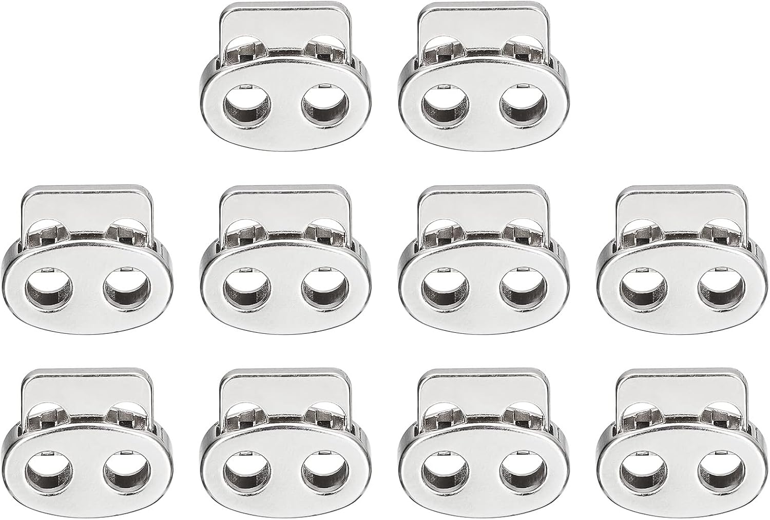 Amazon.com: uxcell Spring Cord Lock End Toggle, 10Pcs Double Hole ...