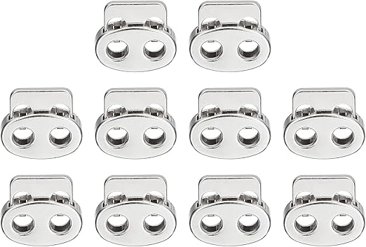 Amazon.com: uxcell Spring Cord Lock End Toggle, 10Pcs Double Hole ...
