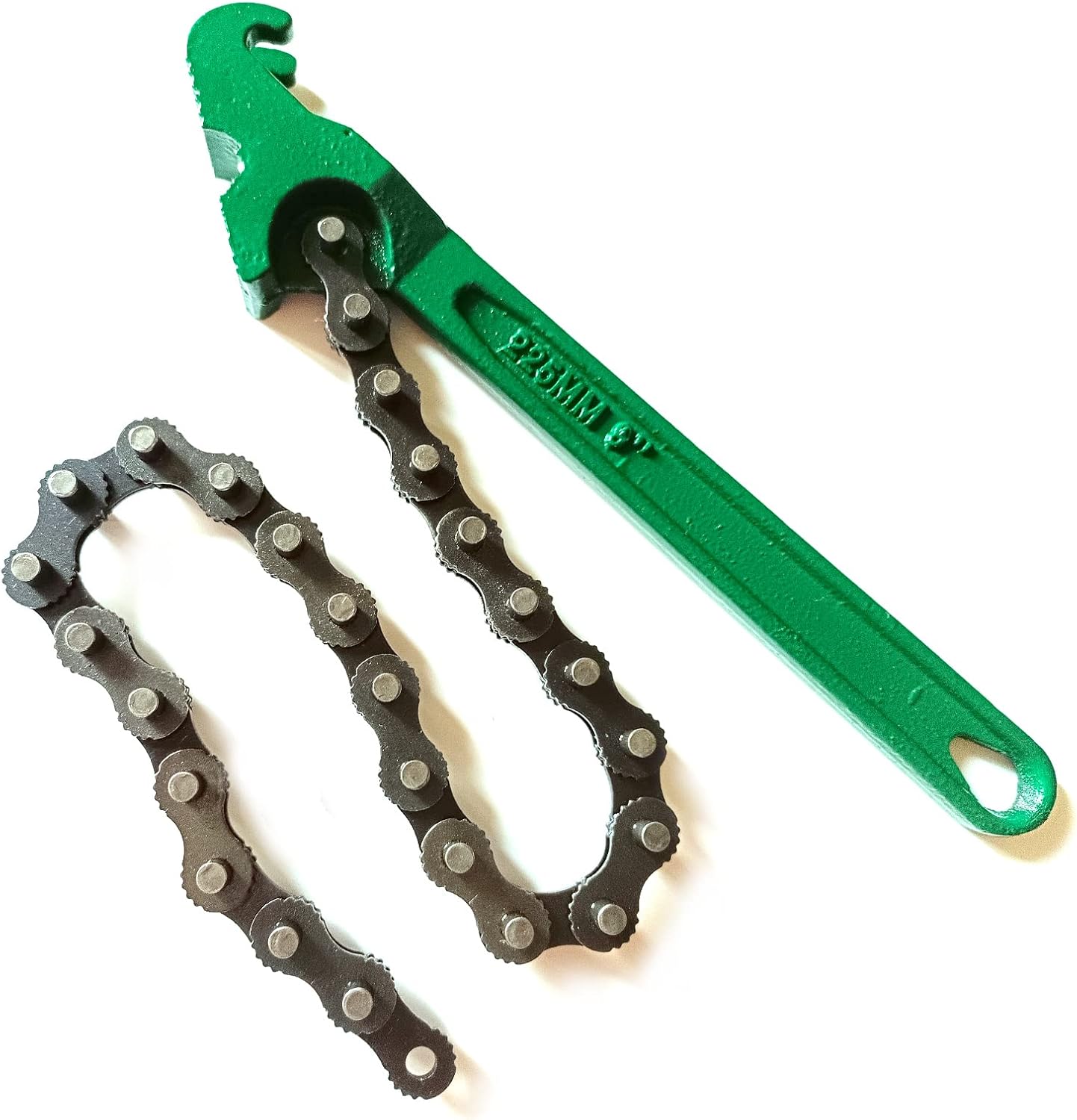 9 inch Heavy-Duty Adjustable Ratcheting Chain Wrench Adjustable Oil ...