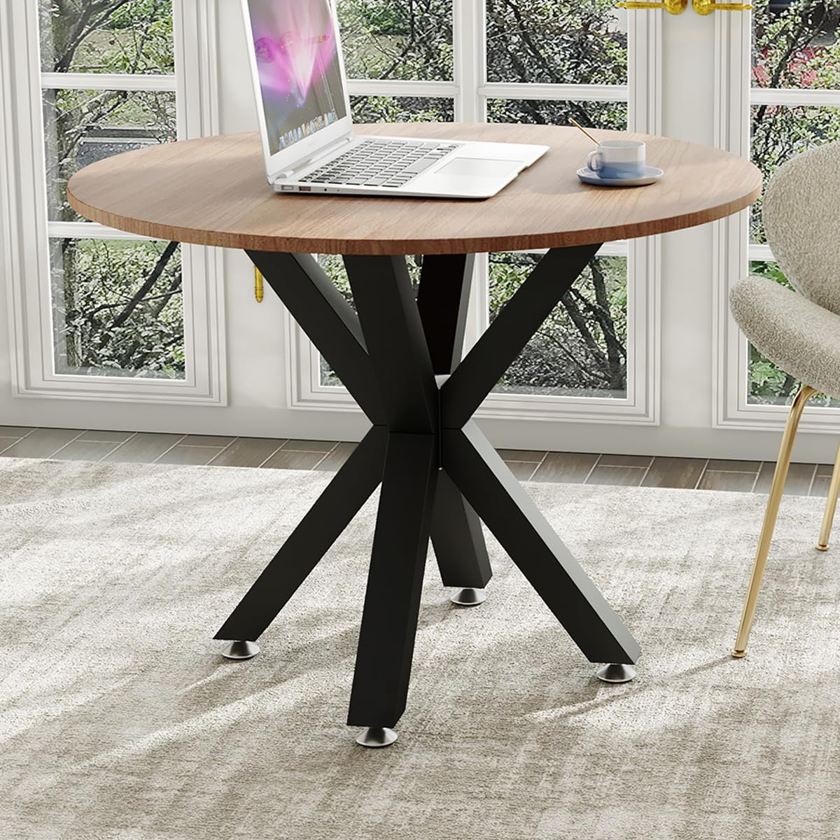 Amazon.com - TANGGU Metal Furniture Legs Industrial Dining Table Legs ...