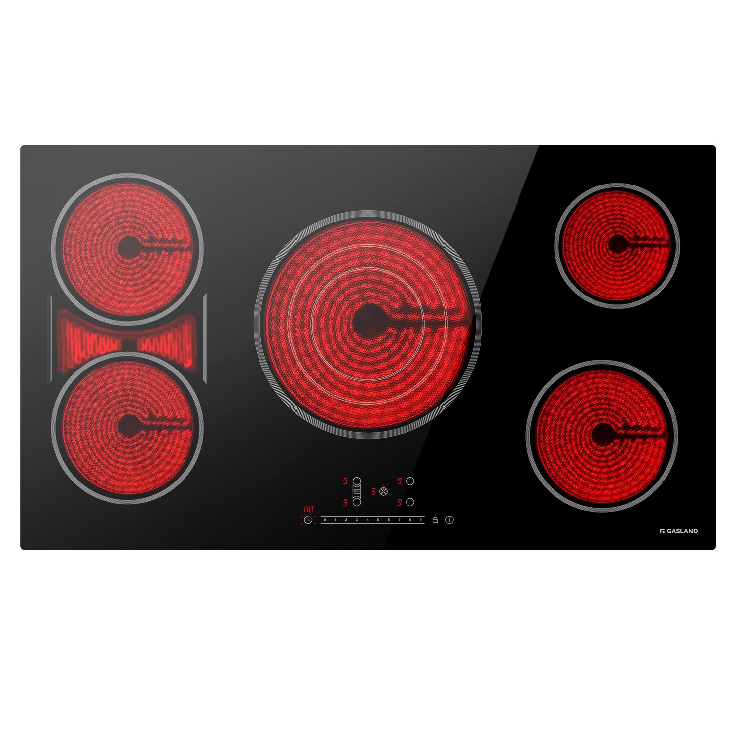 Amazon.com: GASLAND 36 Inch Electric Cooktop 5 Burners, ETL & FCC ...