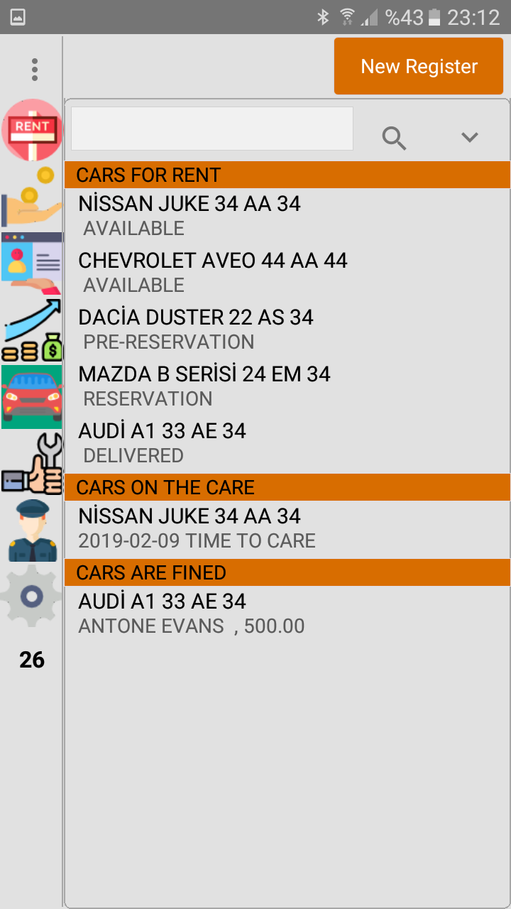 Car Rental Manager Software - App on Amazon Appstore
