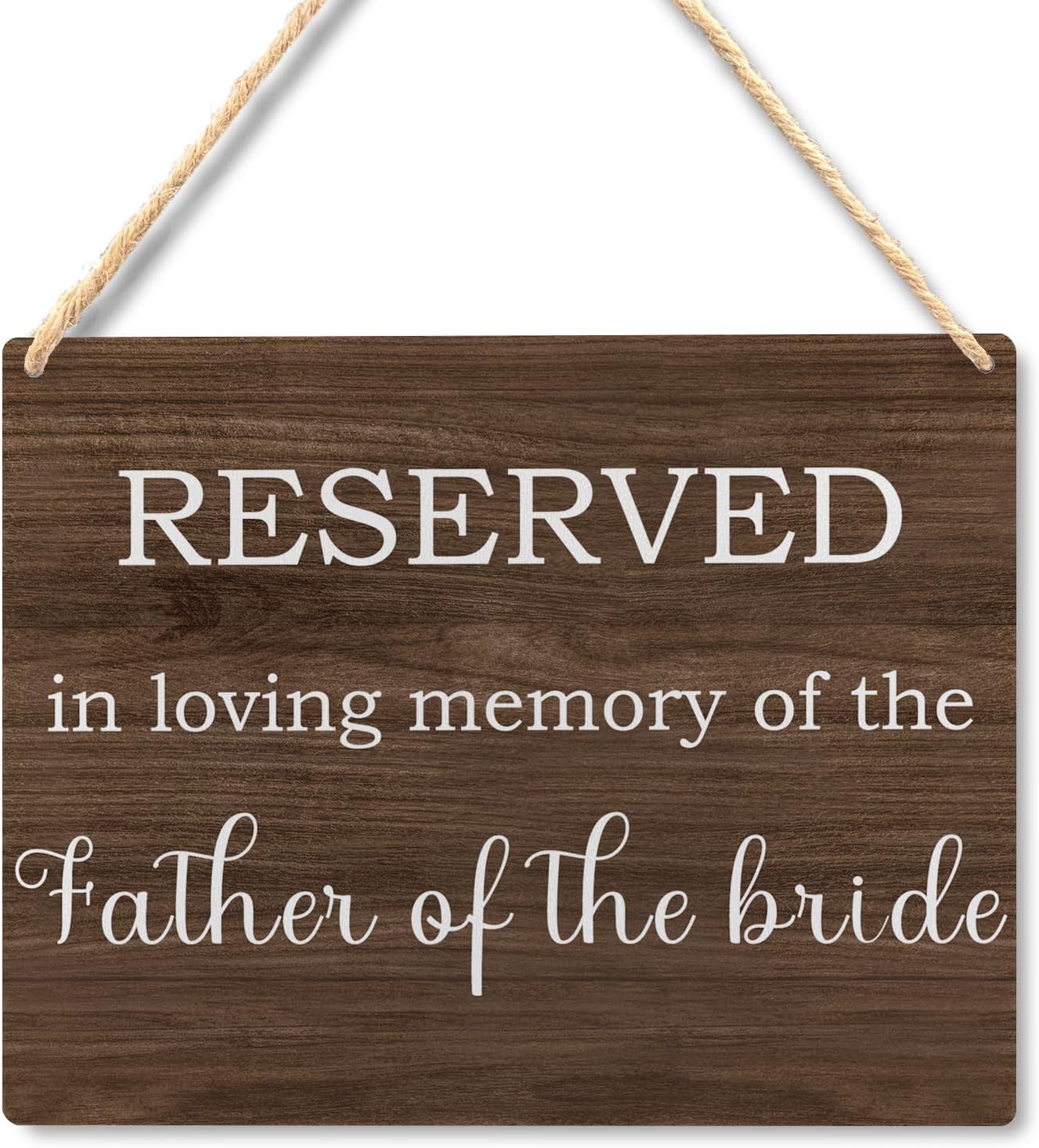 Amazon.com: Ryeolo Wedding Memorial Sign for the Father of Bride, in ...