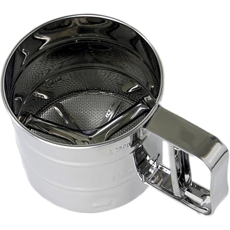 Amazon.com: Chef Craft Classic Flour Sifter, 3 Cup, Stainless Steel ...