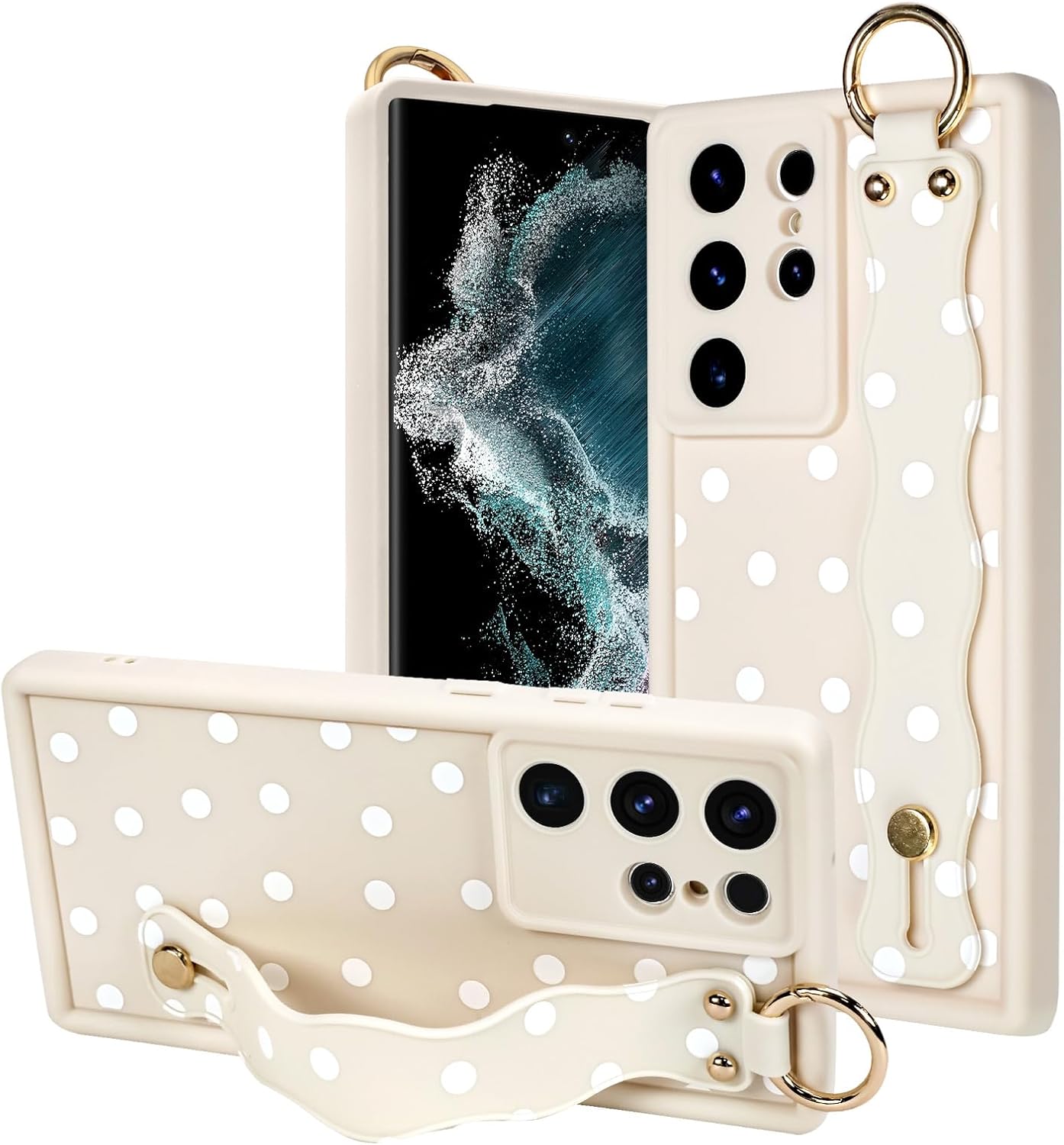 OOK Compatible with Samsung Galaxy S22 Ultra Case with Wrist Strap ...