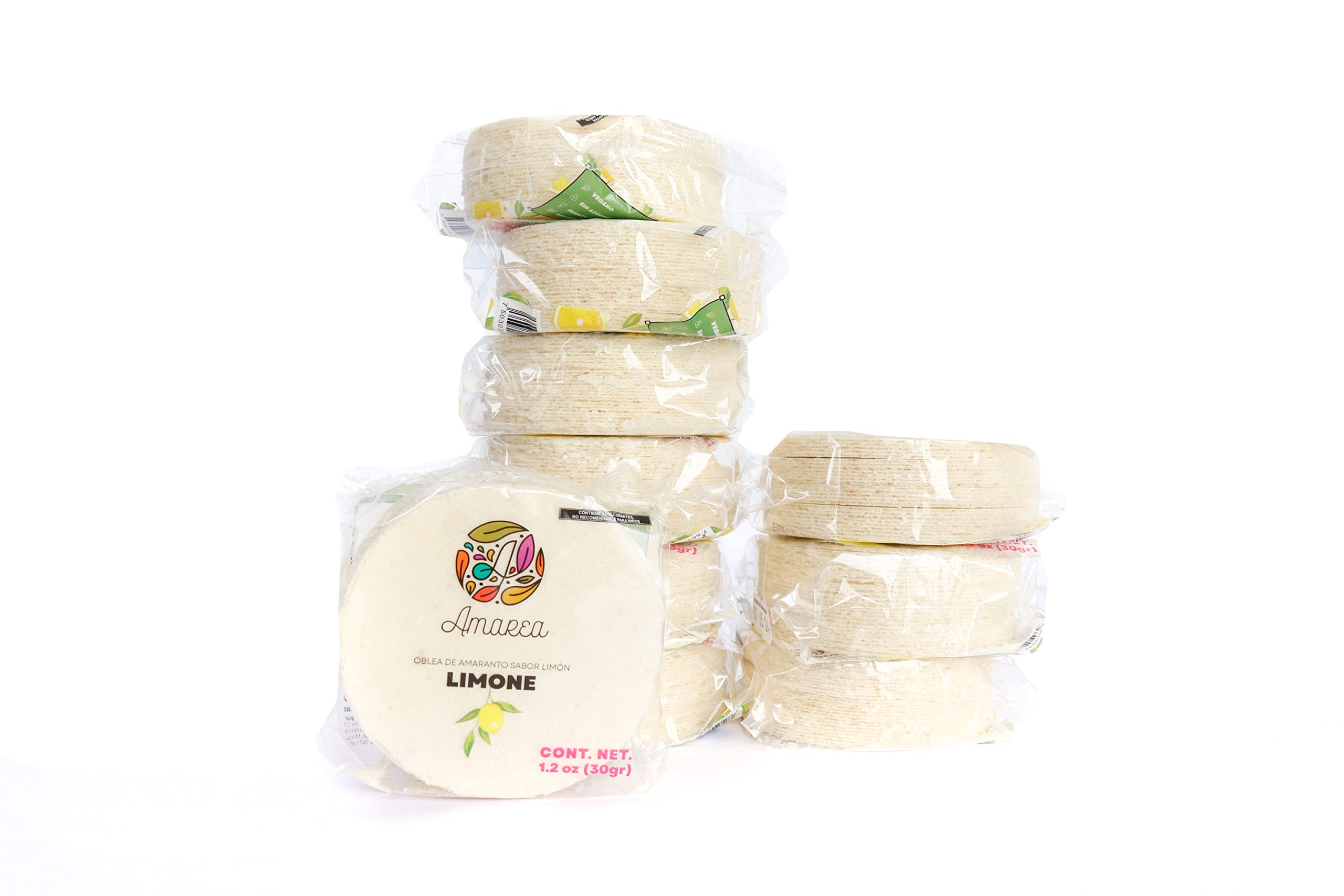 AMAREA® Obleas de Amaranto sabor Limone | Snack Saludable Bajo en ...