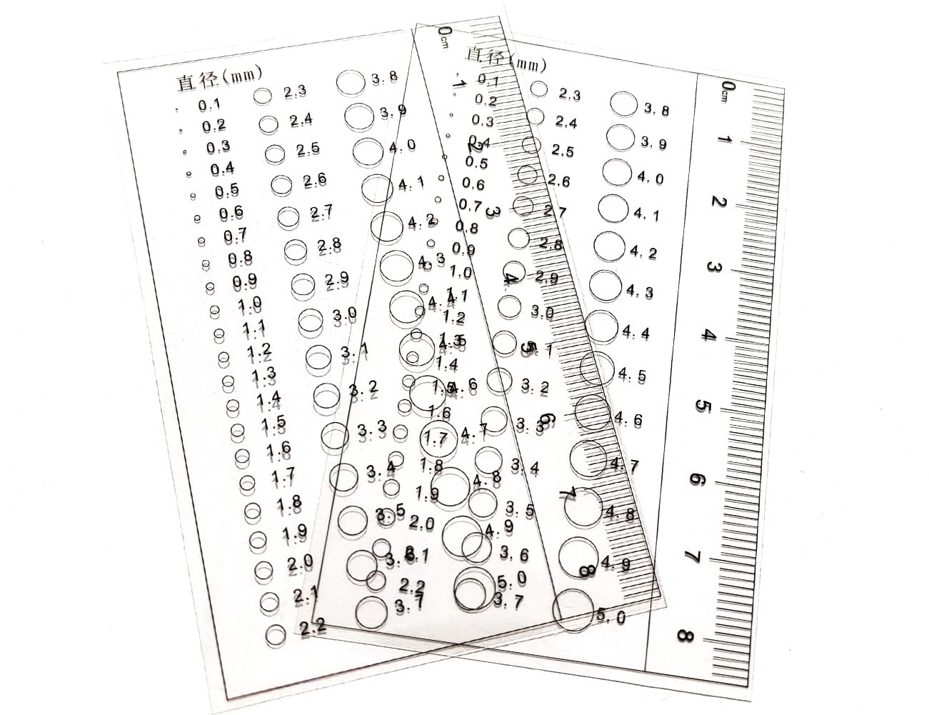 Snapklik.com : ORBITRANSIT Size Estimation Chart SEC Diameter Gauge ...
