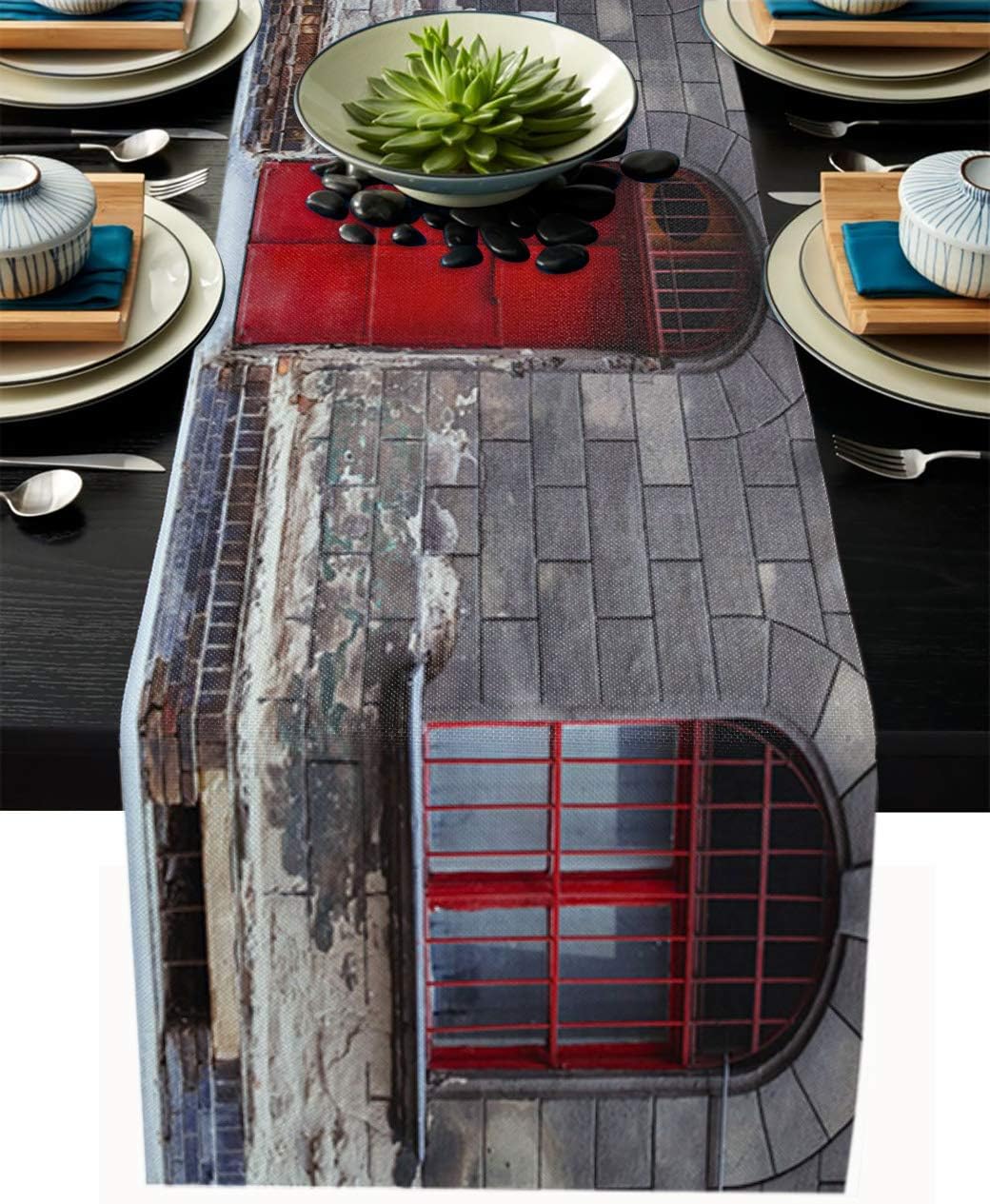 Amazon.com: Kitchen Decor Table Runner, Budapest Table Runner for Party ...