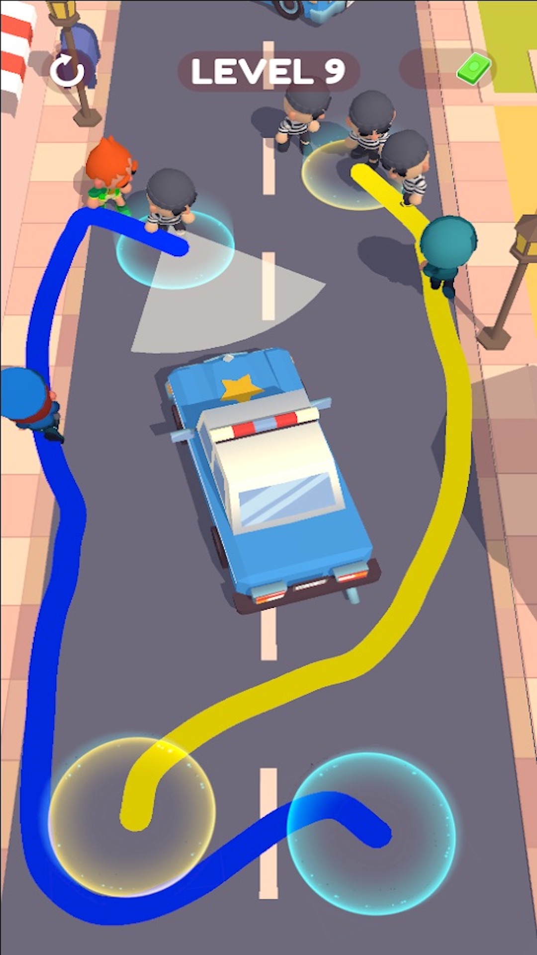 Squad Tactic: Logic puzzle games. Draw lines & put the thief in jail ...
