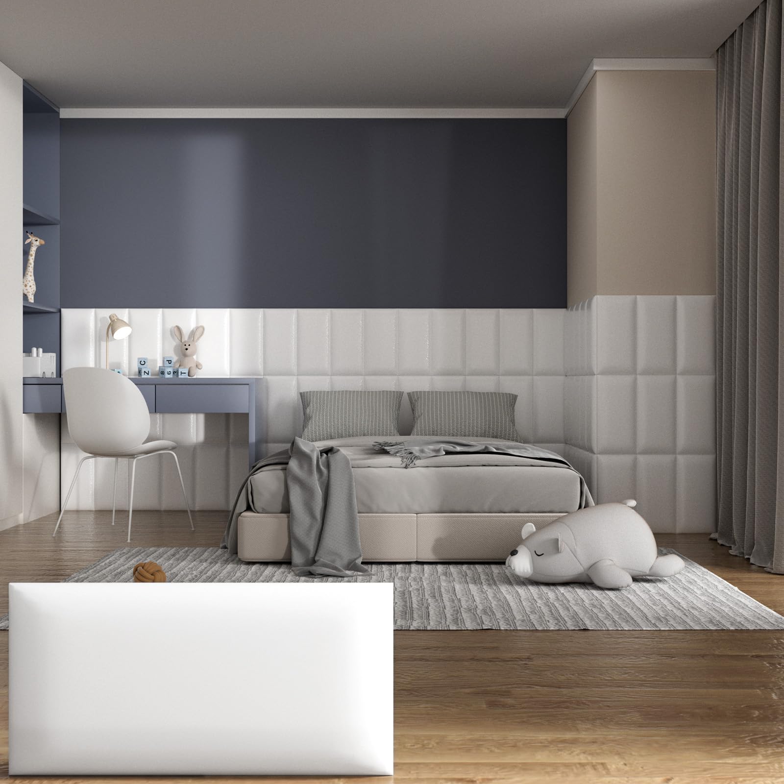 Snapklik.com : 3D Anti-Collision Wall Padding For Kids, Peel And Stick ...