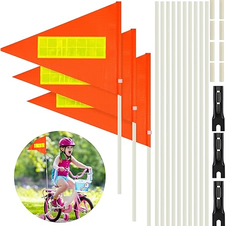 Amazon.com : 12PCS Bike Flag,Kabcifea 6 Feet Bike Safety Flag with ...
