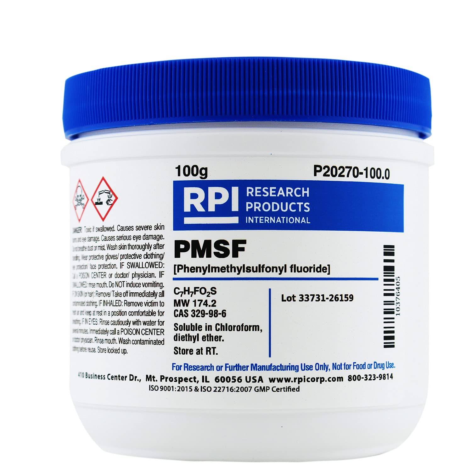 Amazon.com: PMSF [fluoruro de fenilmetilsulfonilo], 100 gramos ...