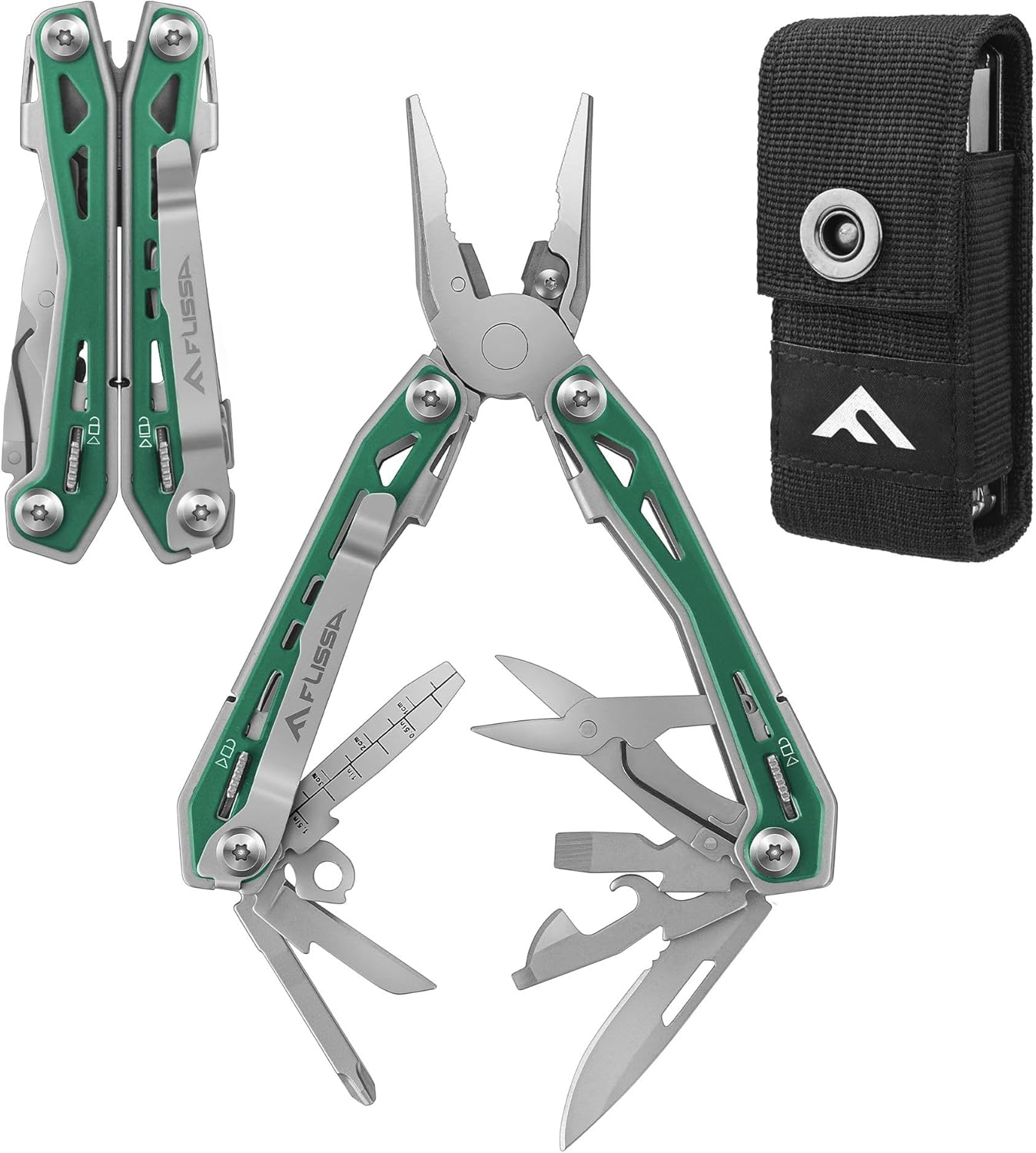 FLISSA Multi-Tool Pliers 16-in-1 with Sheath, Multi-Tool with Carry Bag ...