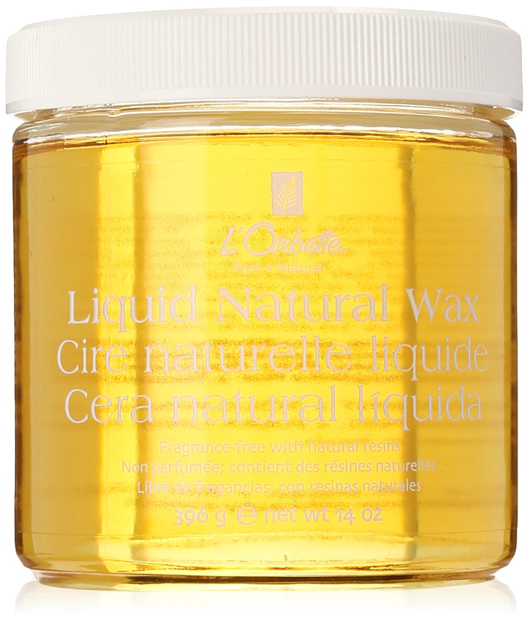Amazon.com : L Orbette LO-2100 Wax-Liquid Natural Wax, Glass 14oz ...