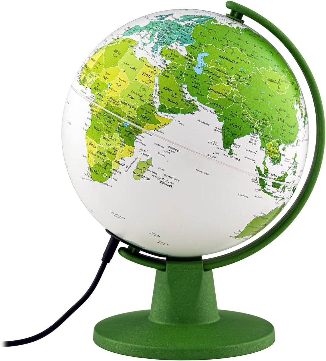 Tecnodidattica Luce Green, Illuminated & Revolving Educational Globe ...
