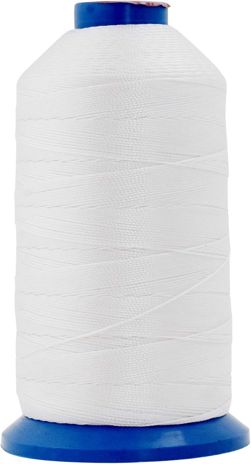 Amazon.com: Mandala Crafts Heavy Duty Bonded Nylon Thread White - 800 ...