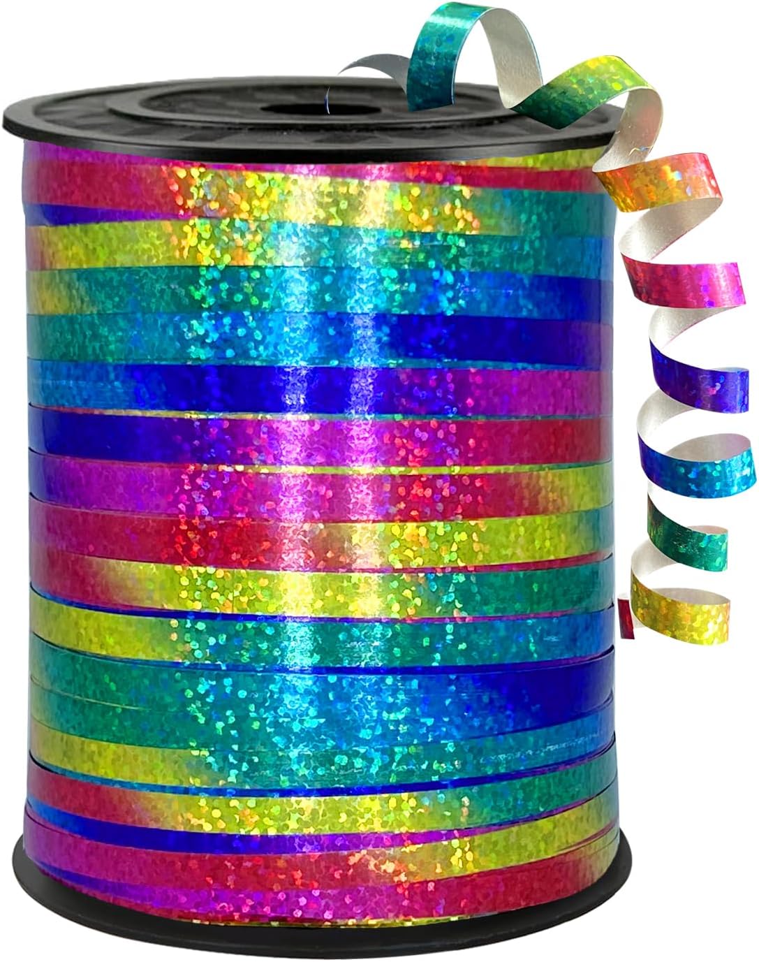 Amazon.com: 500 Yards Rainbow Laser Curling Ribbon,1/5" Holographic ...
