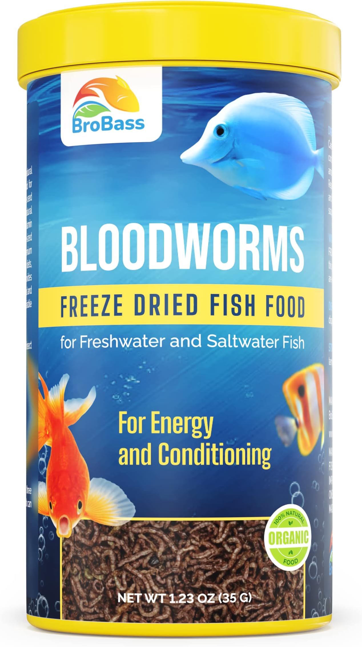 Amazon.com: BroBass Freeze Dried Blood Worms for Fish - Aquarium ...