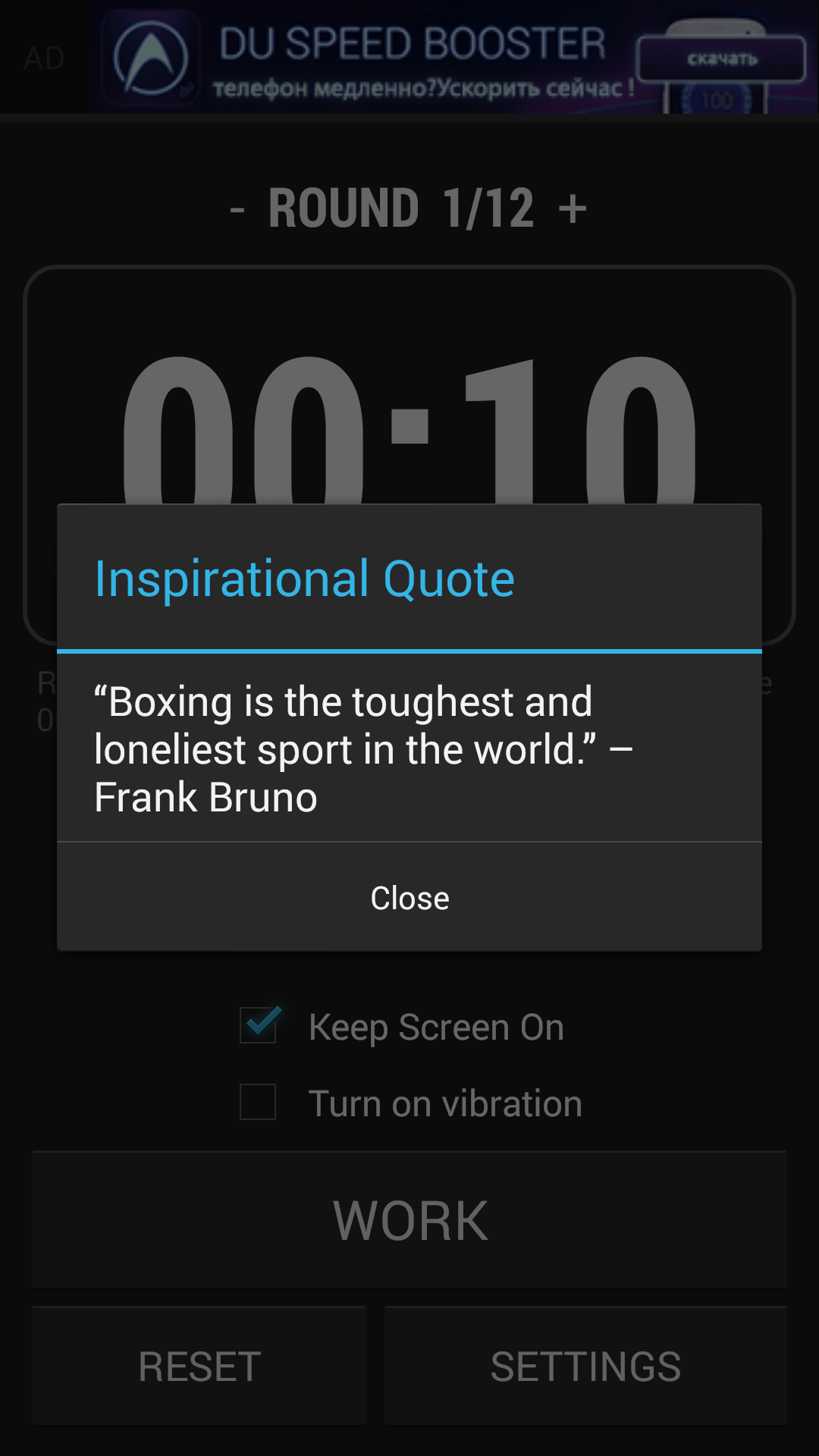 Aplicación Boxing Interval Timer en Amazon Appstore