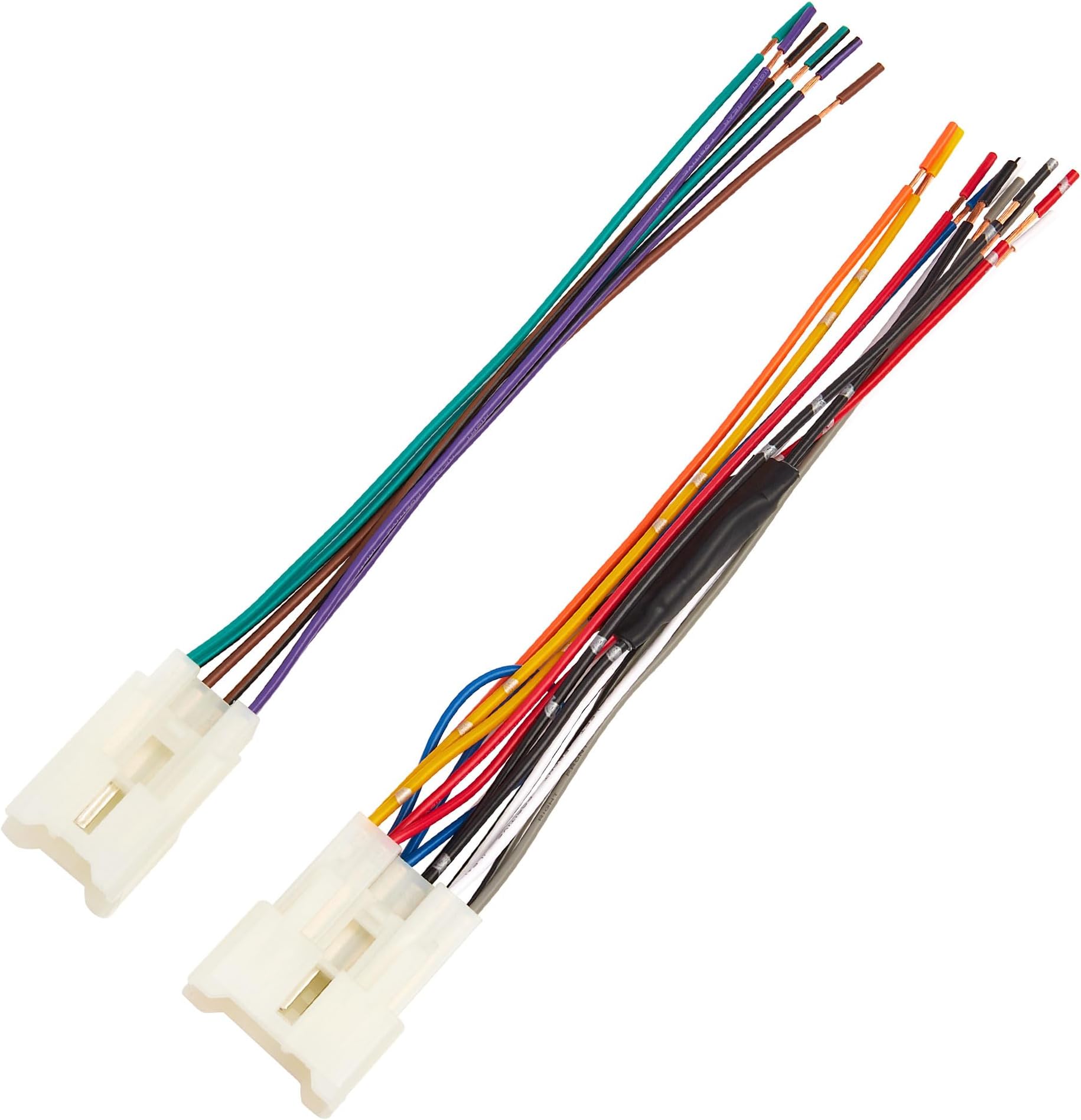 Amazon.com: RED WOLF Car Radio Wiring Harness Built-in Resistors ...