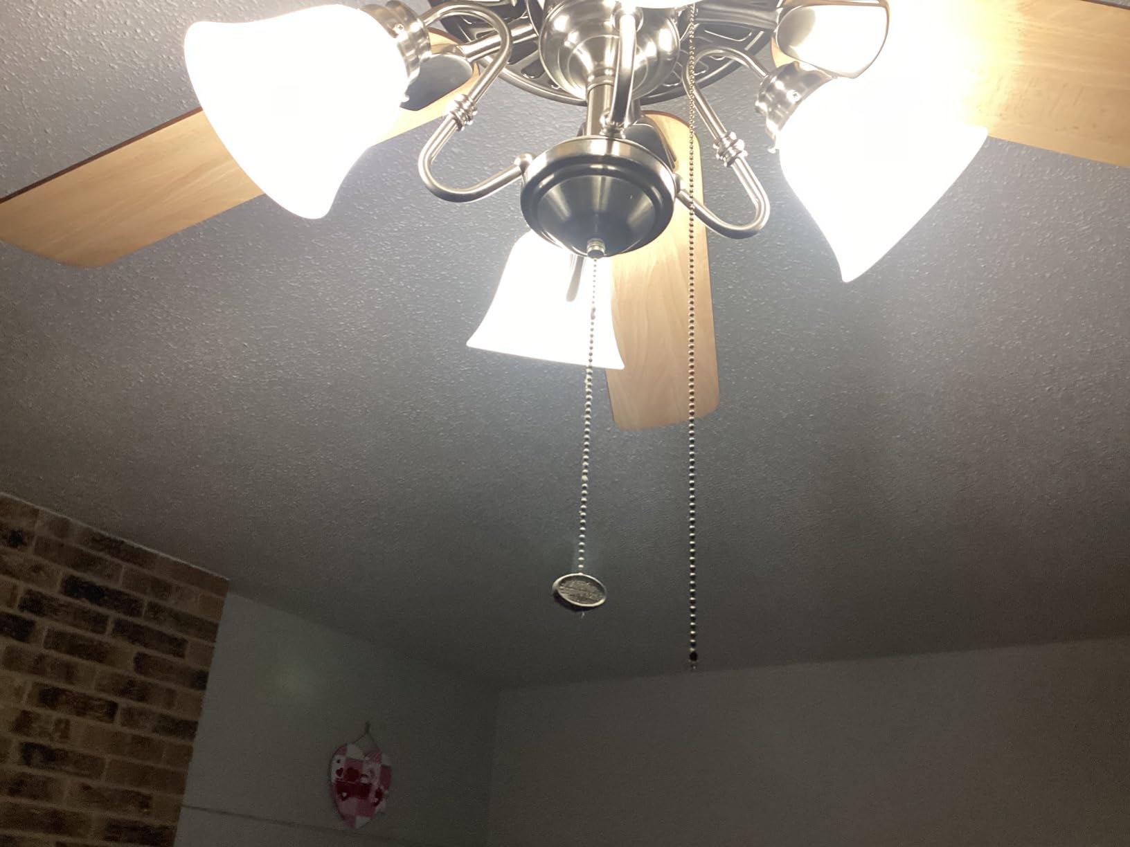 Ceiling Fan Pull Chain Extender, 17.32 Inch Extra Long Fan Cord, Fit ...