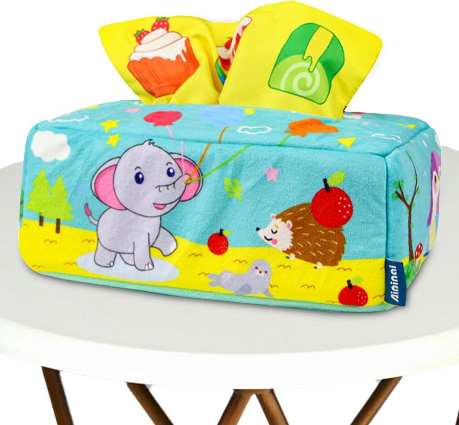 Hongjingda Kid Baby Tissue Box Toy, Sensory Pull-Out Toy - Cartoon ...