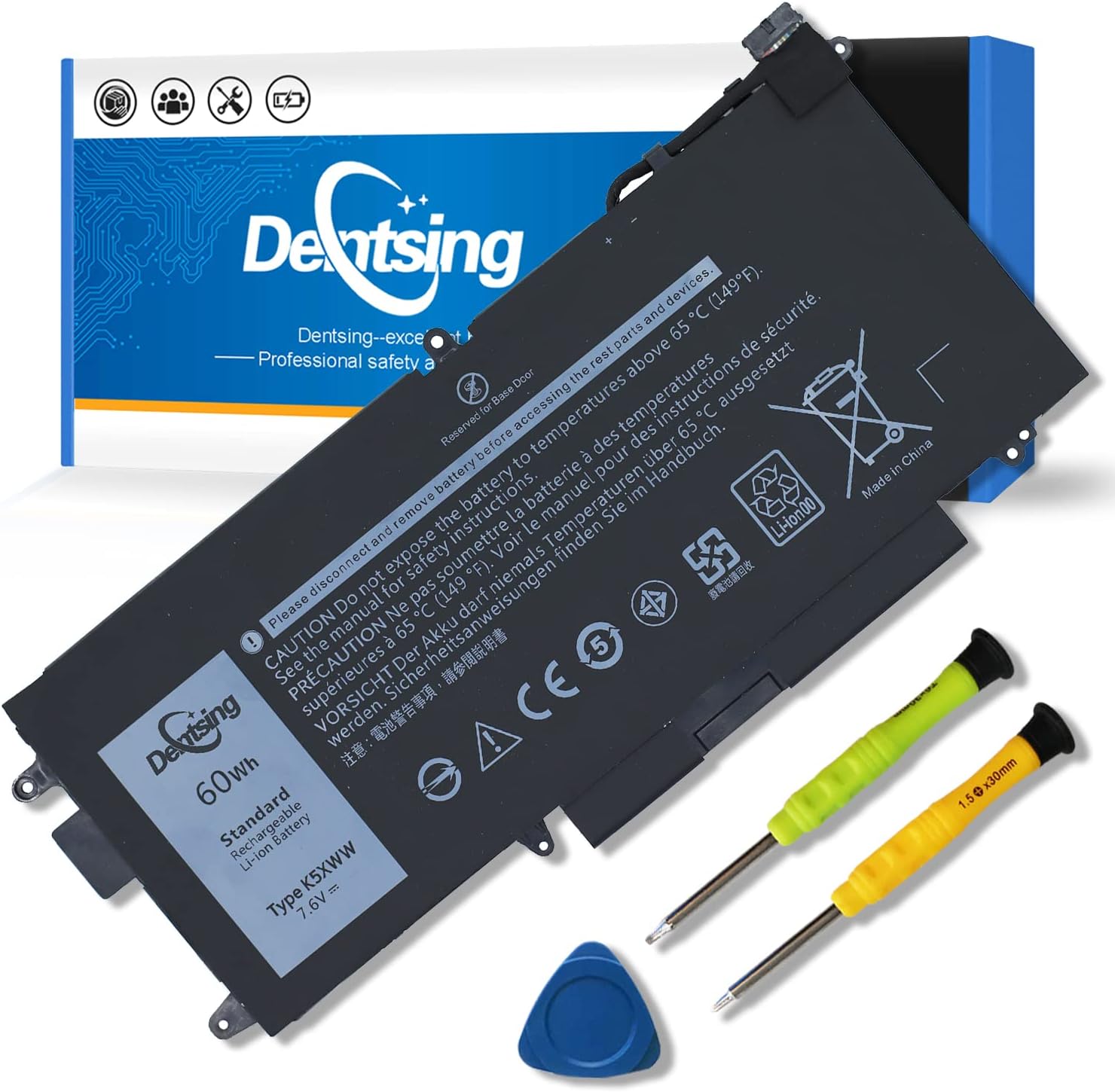 Amazon.com: ZTHY K5XWW Battery Replacement for Dell Latitude 7389 ...
