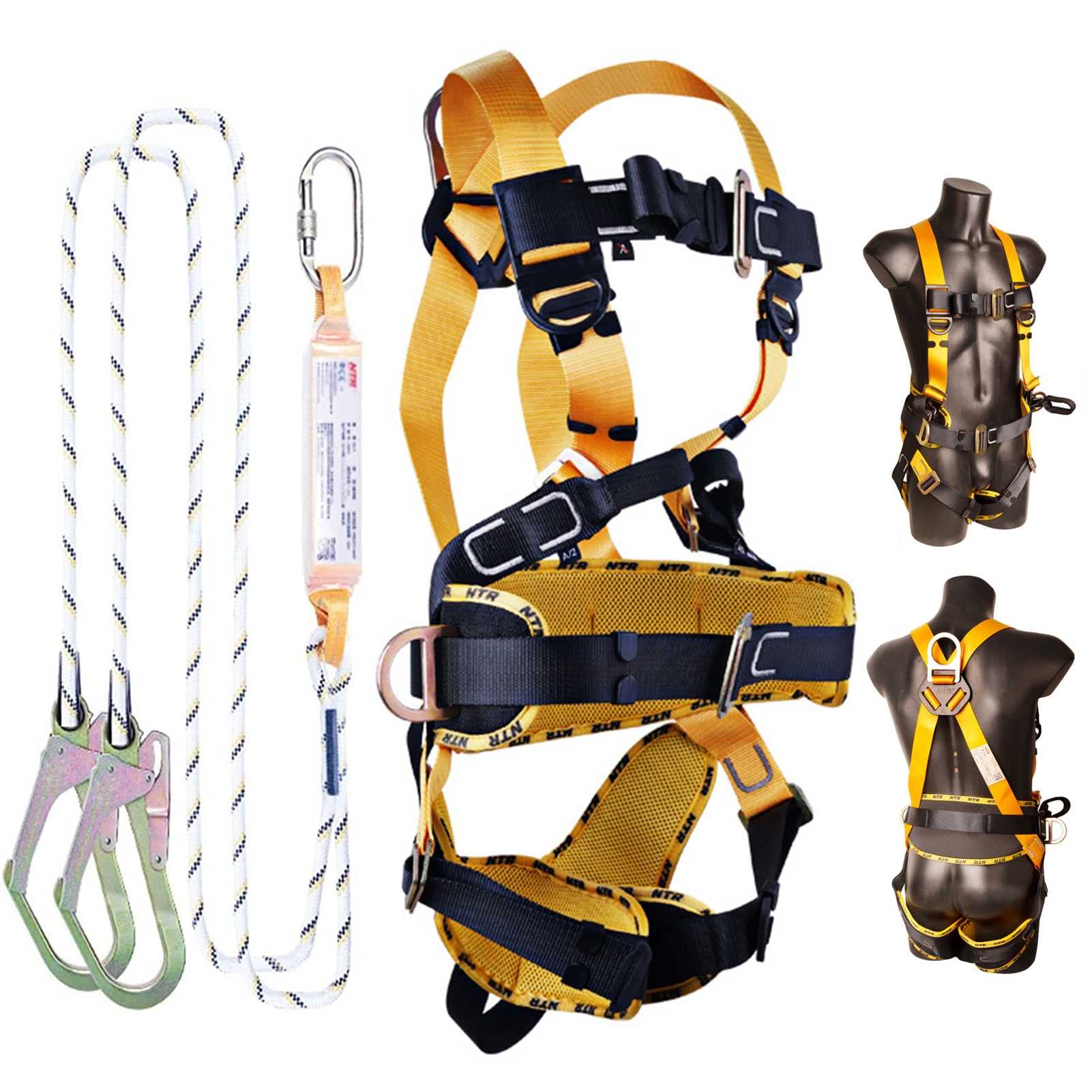 Buy Safety Harness Kits, Safety Fall Arrest Harness Full Body Height ...