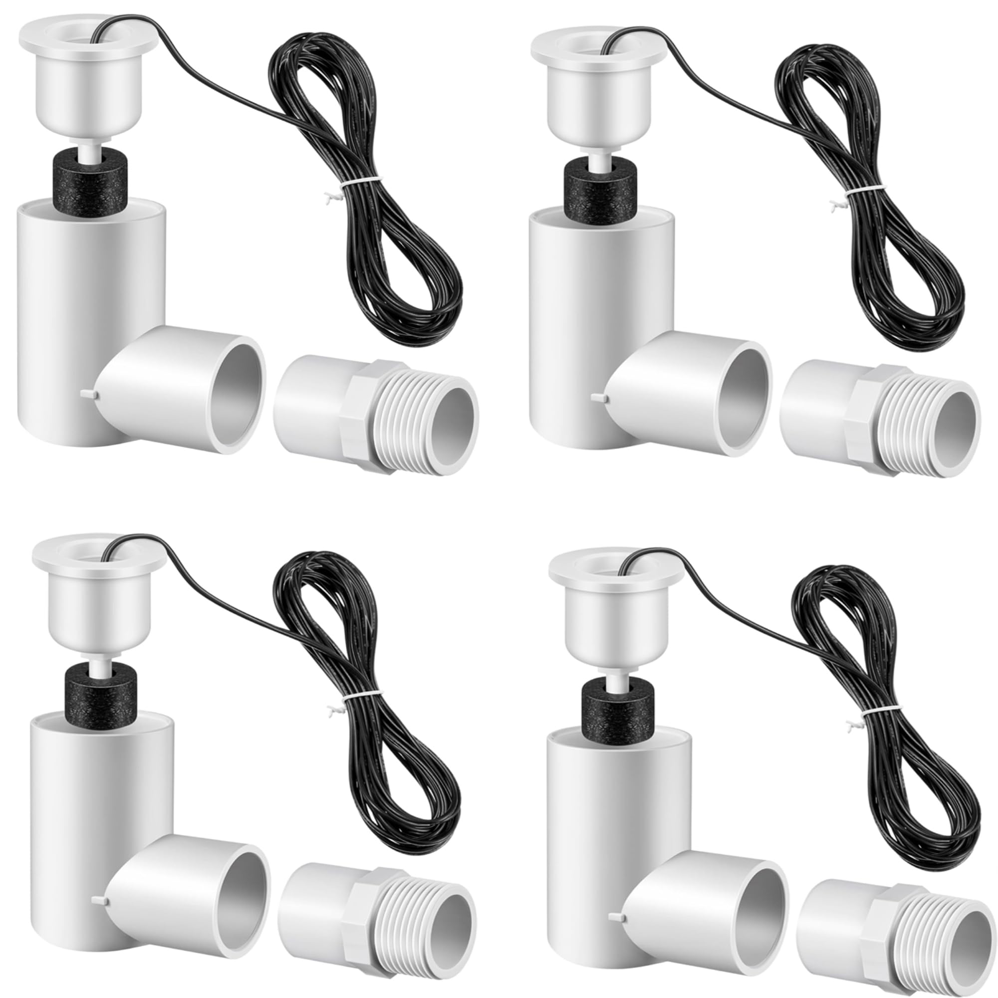 Snapklik.com : 4 Pack SS2 Float Switch For Easy Installation, AC Float ...