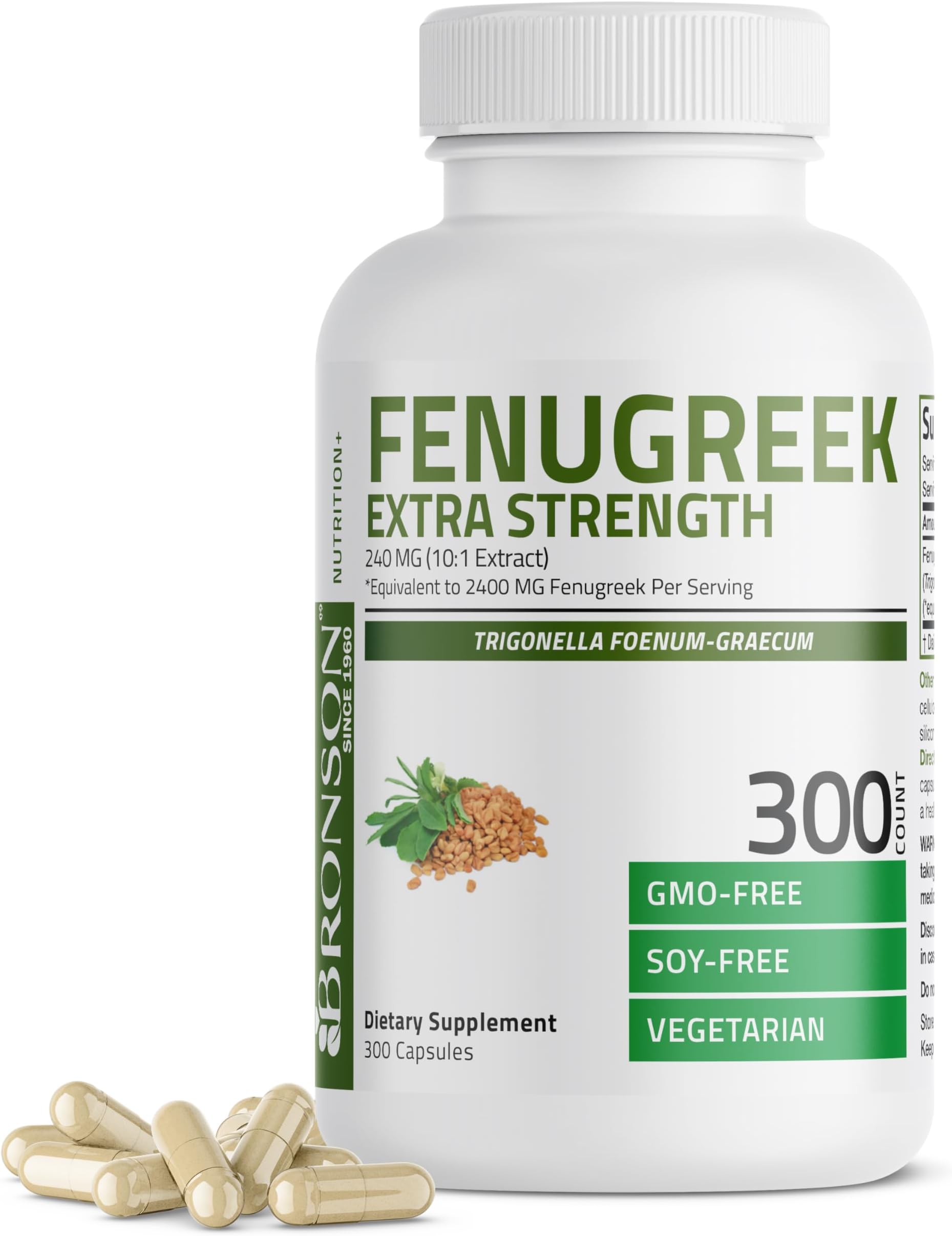 Amazon.com: Pure Naturals Fenugreek Seed 610 Mg, 180 Capsules : Health ...