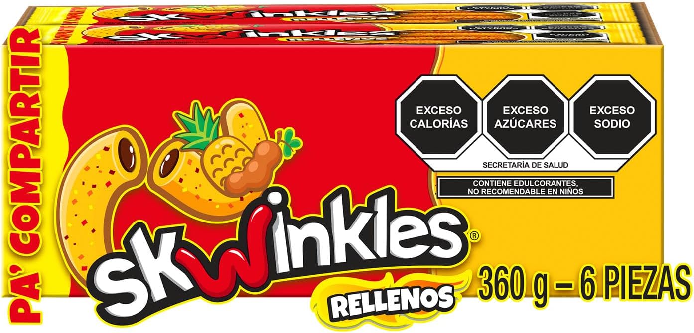 Skwinkles rellenos 6pack piña tamarindo de 60g, 360g : Amazon.com.mx ...