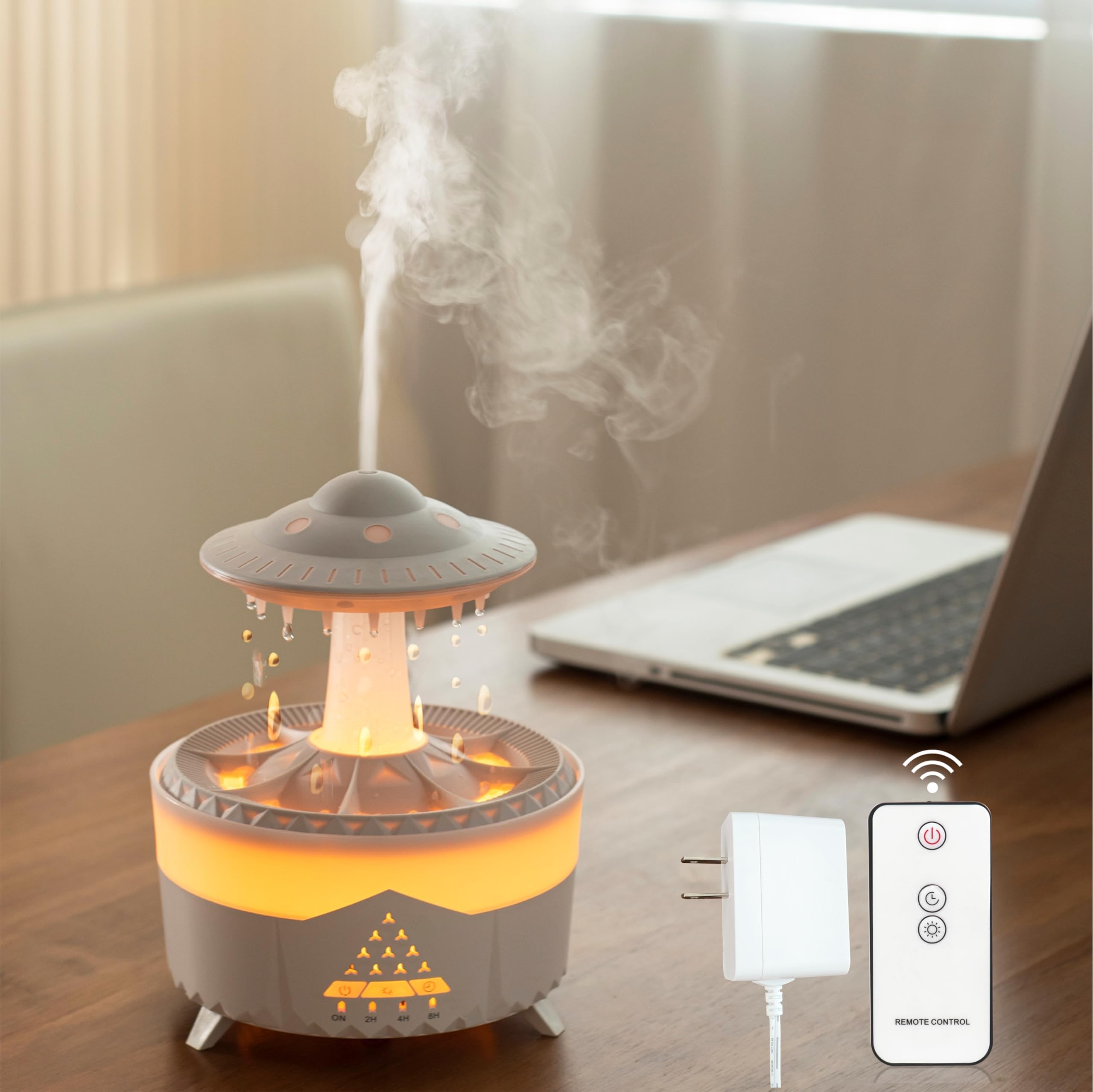 Amazon.com: Get In Get Involved UFO Raindrop Humidifier Oil Diffuser ...
