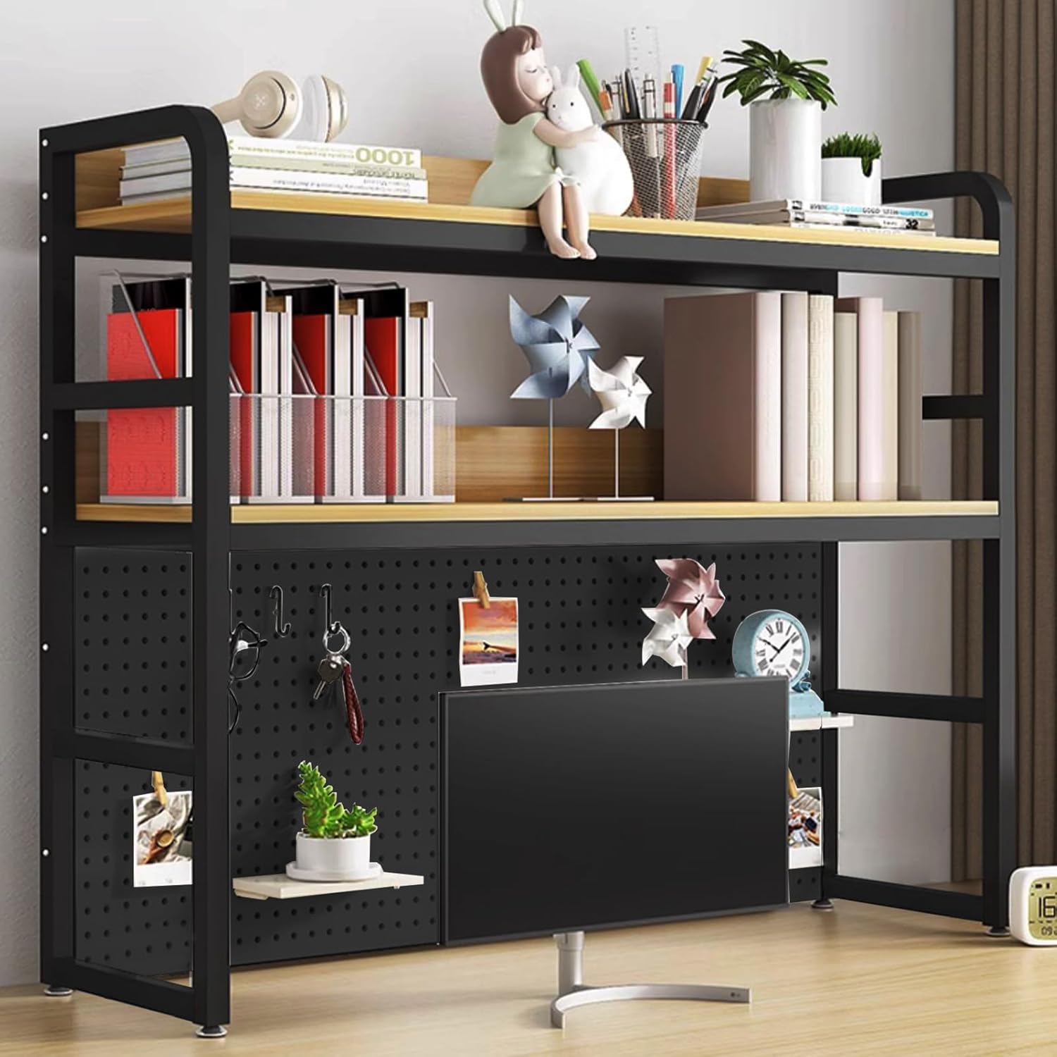 Ahtadums Adjustable Desktop Bookshelf Metal Multipurpose Countertop ...