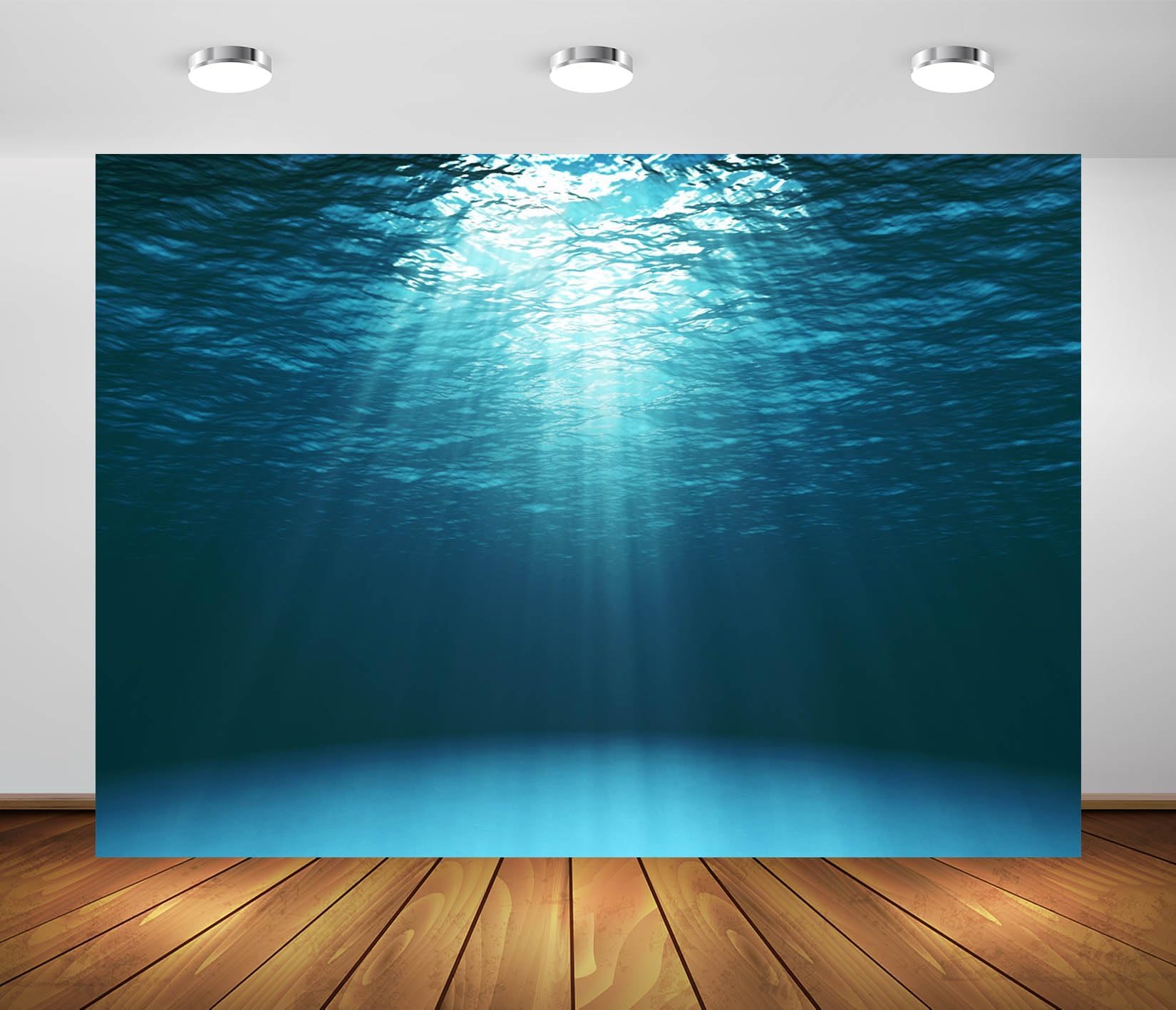 Amazon.com : BELECO 7x5ft Fabric Blue Deep Ocean Backdrop Under The Sea ...