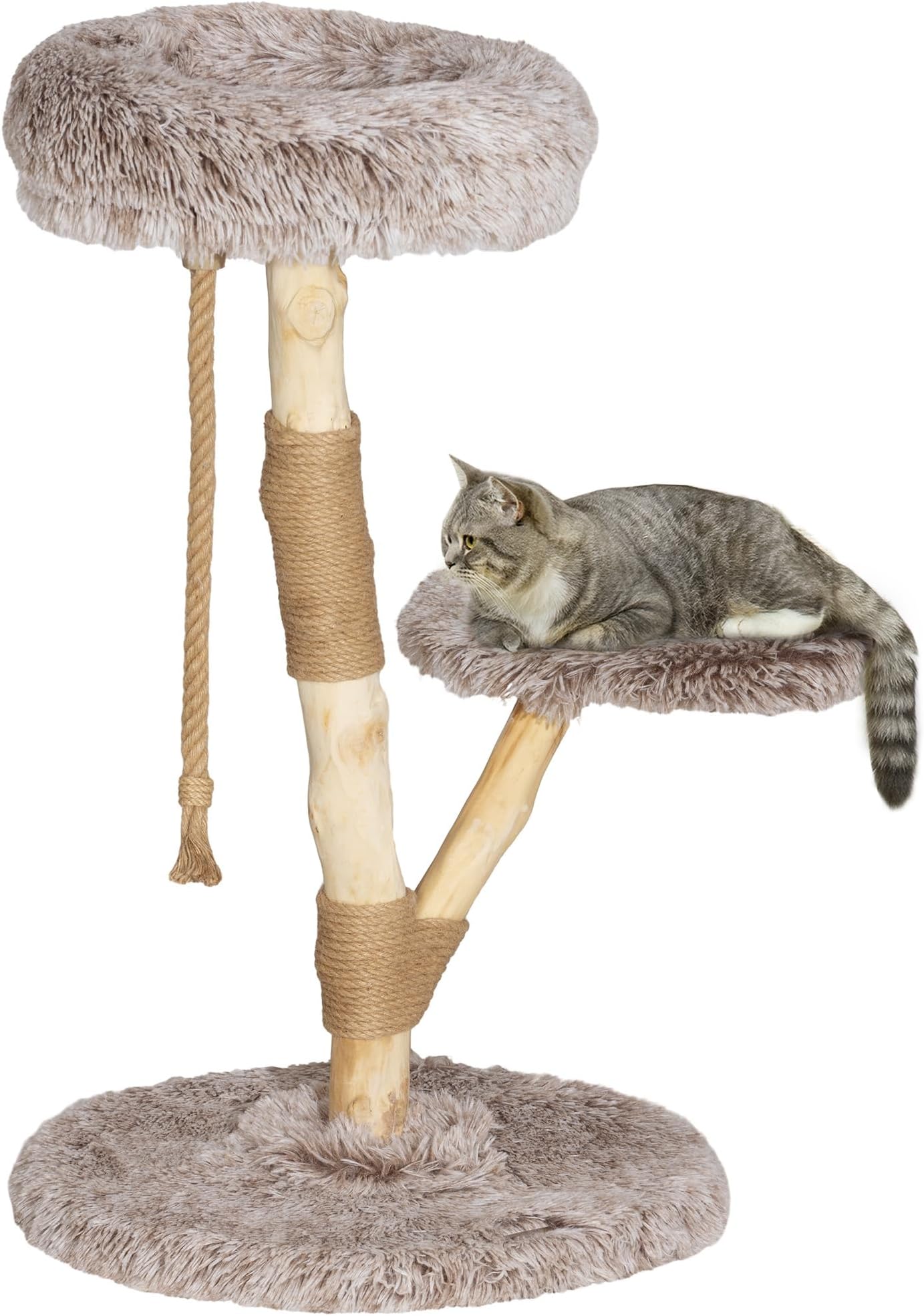 Amazon.com : PawHut Cat Tree Tower, 35 Inch Modern Cat Tree for Indoor ...