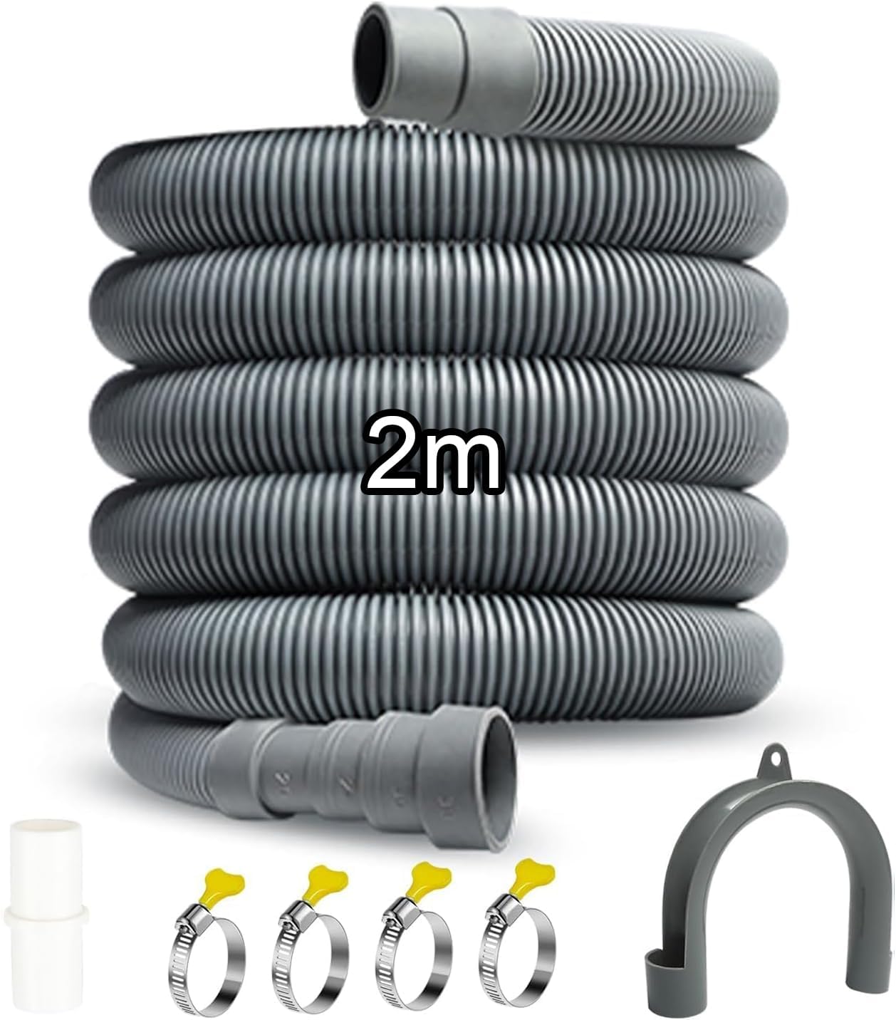 Storystore Washing Machine Drain Hose 2m, Universal Drain Hose ...