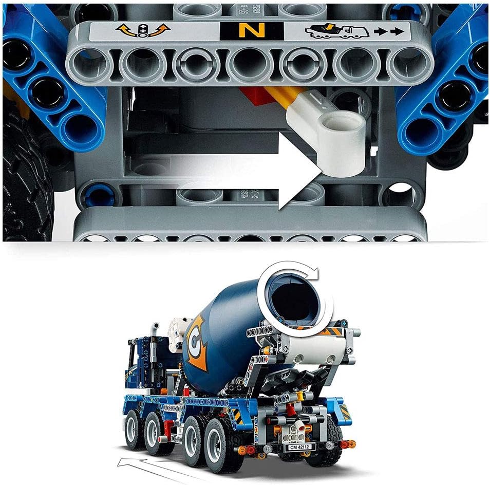 Amazon.com: LEGO 42112 Technic Concrete Mixer Truck Toy Construction ...