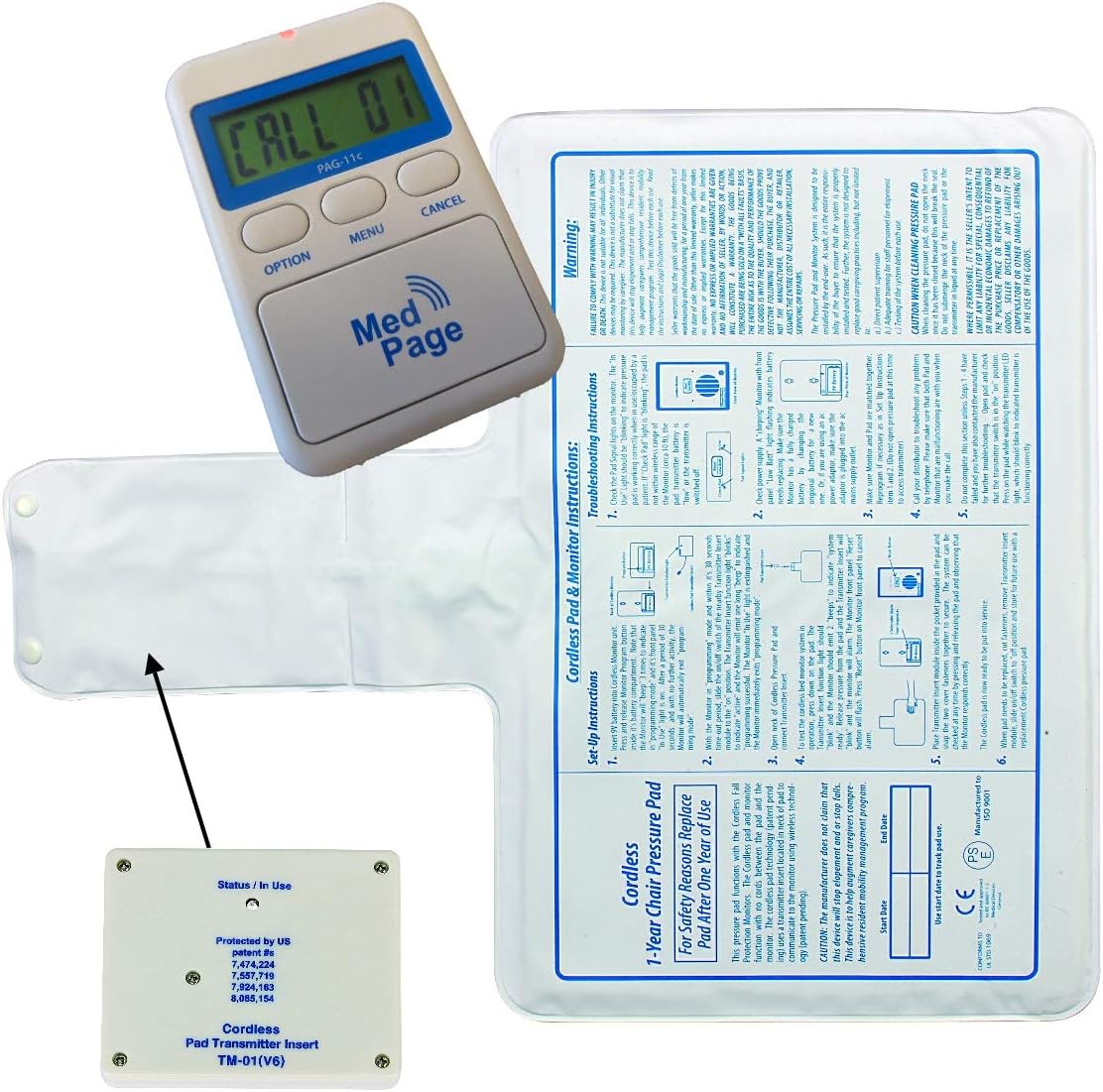 Medpage Wireless System Chair Exit Alarm For The Elderly With Chair ...