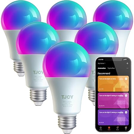 Amazon.com: Kasa Smart Light Bulbs, Full Color Changing Dimmable Smart ...