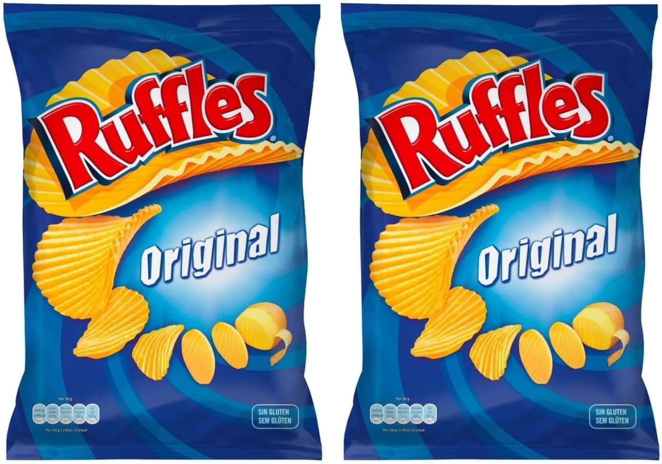 Ruffles Crisps, Original - 160g - Pack of 2 (320g) : Amazon.co.uk: Grocery